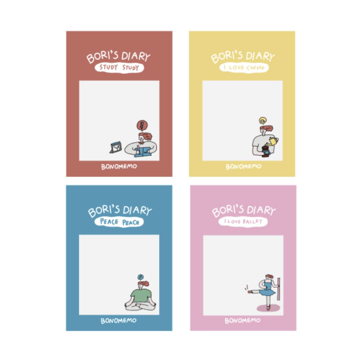 MochiThings: Bori's Diary Tracing Sticky Note