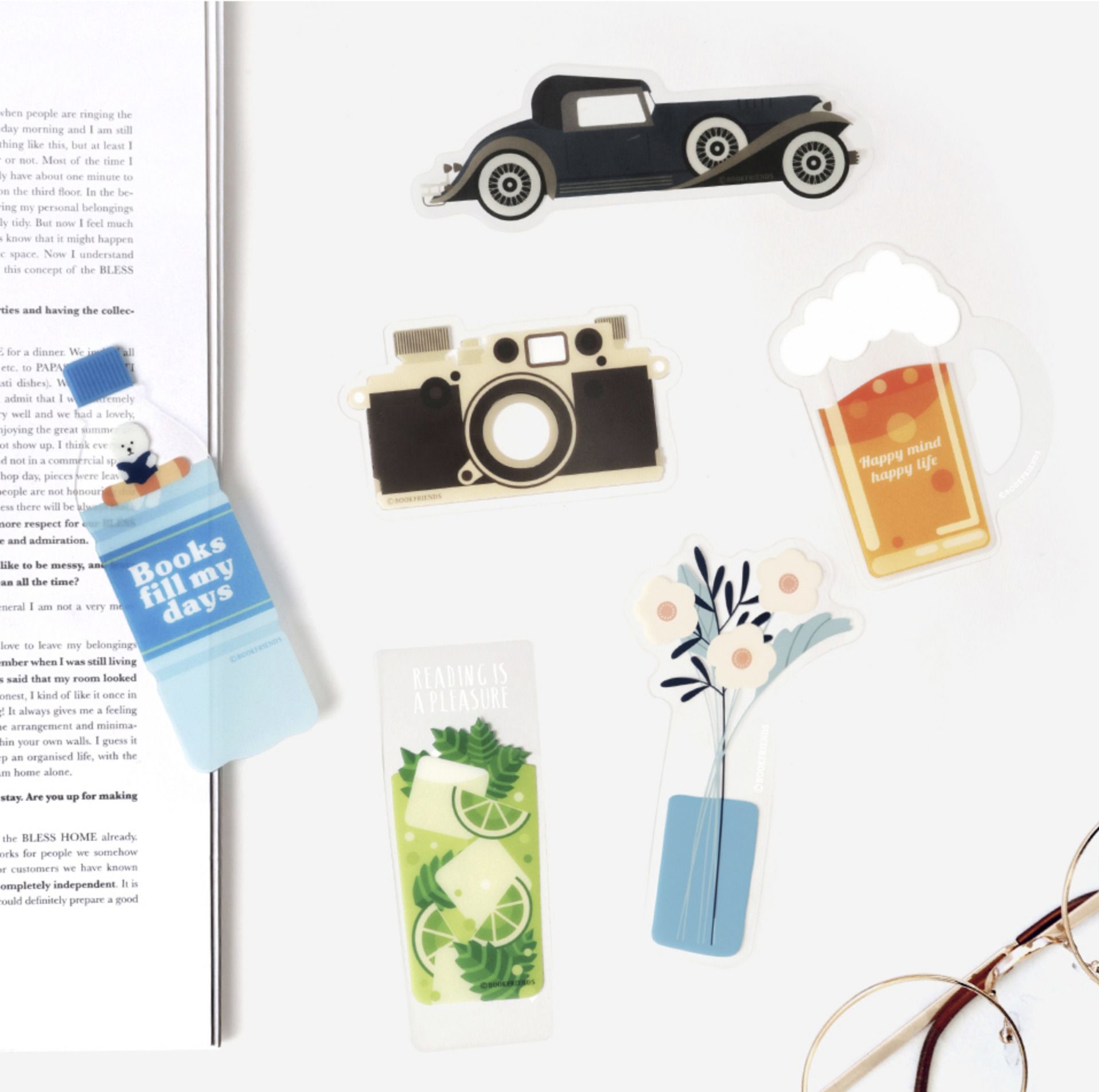 MochiThings: Illustration Clear Bookmark