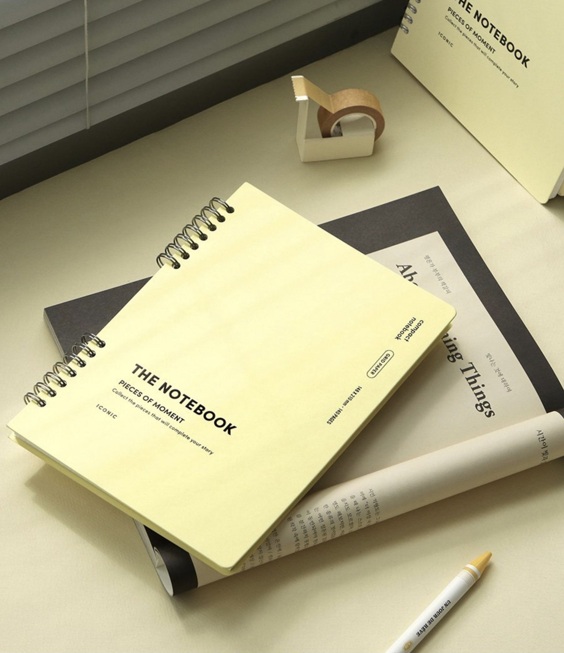 MochiThings: Compact A5 Hardcover Grid Notebook