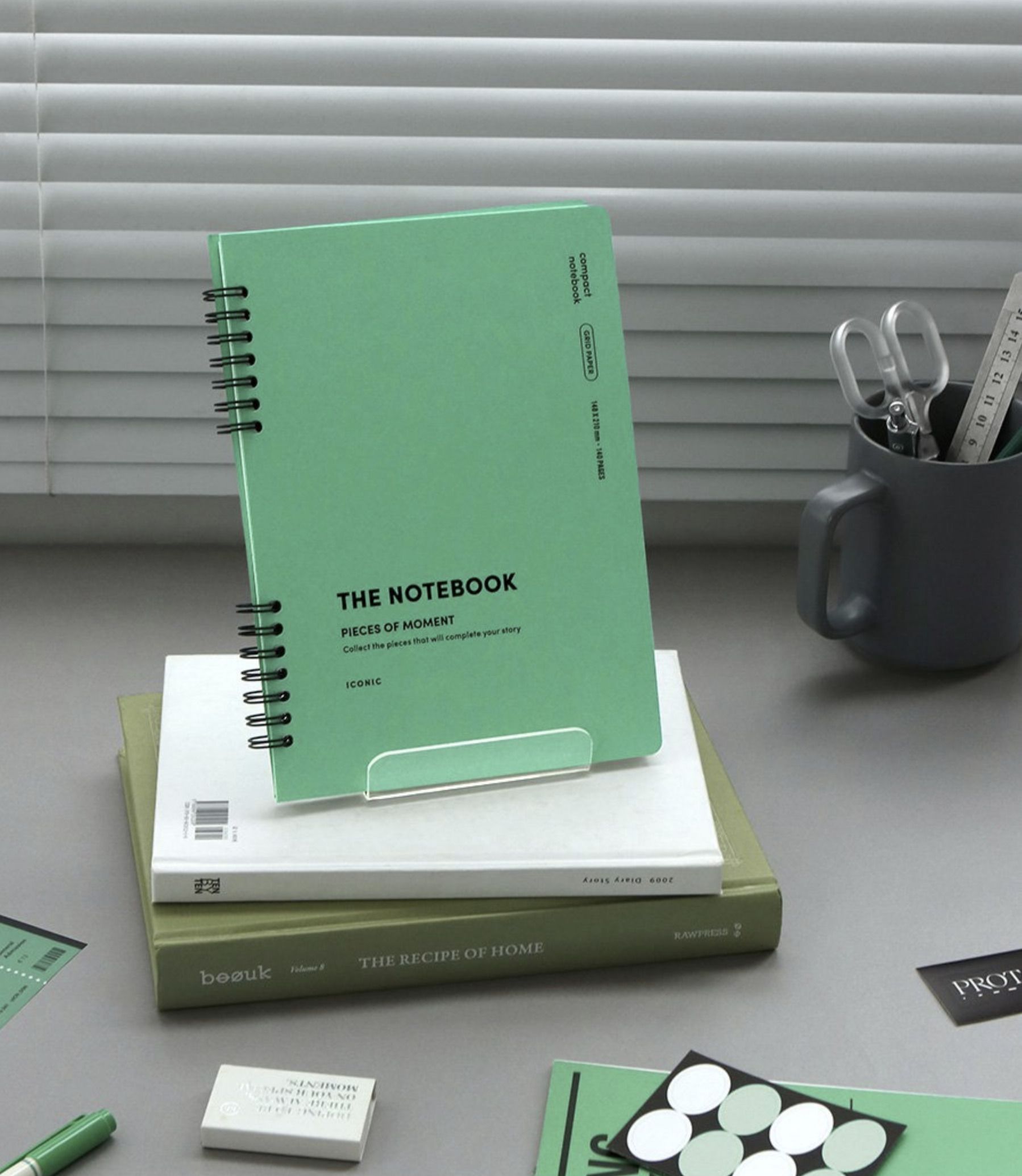 MochiThings: Compact A5 Hardcover Grid Notebook