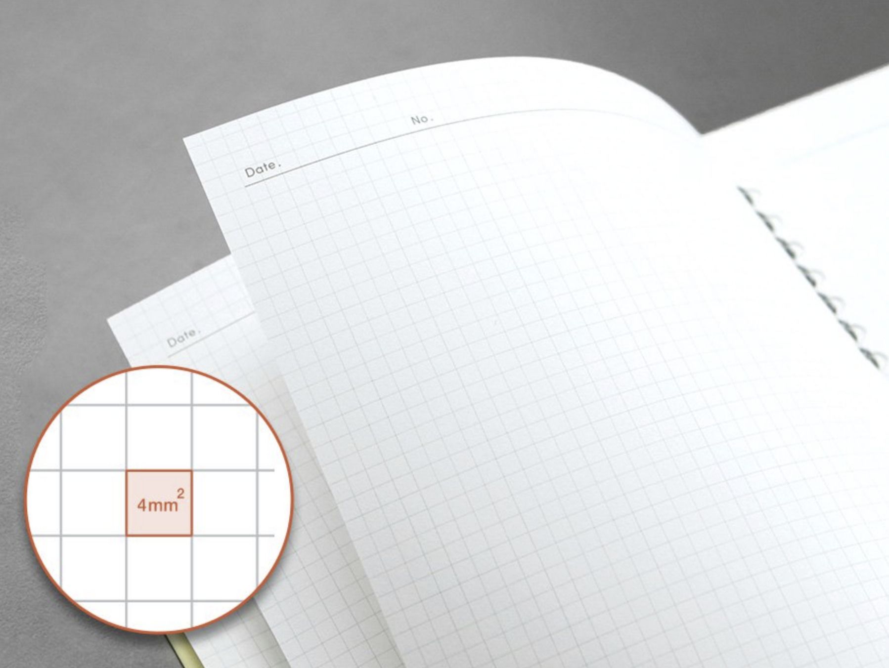 MochiThings: Compact A5 Hardcover Grid Notebook