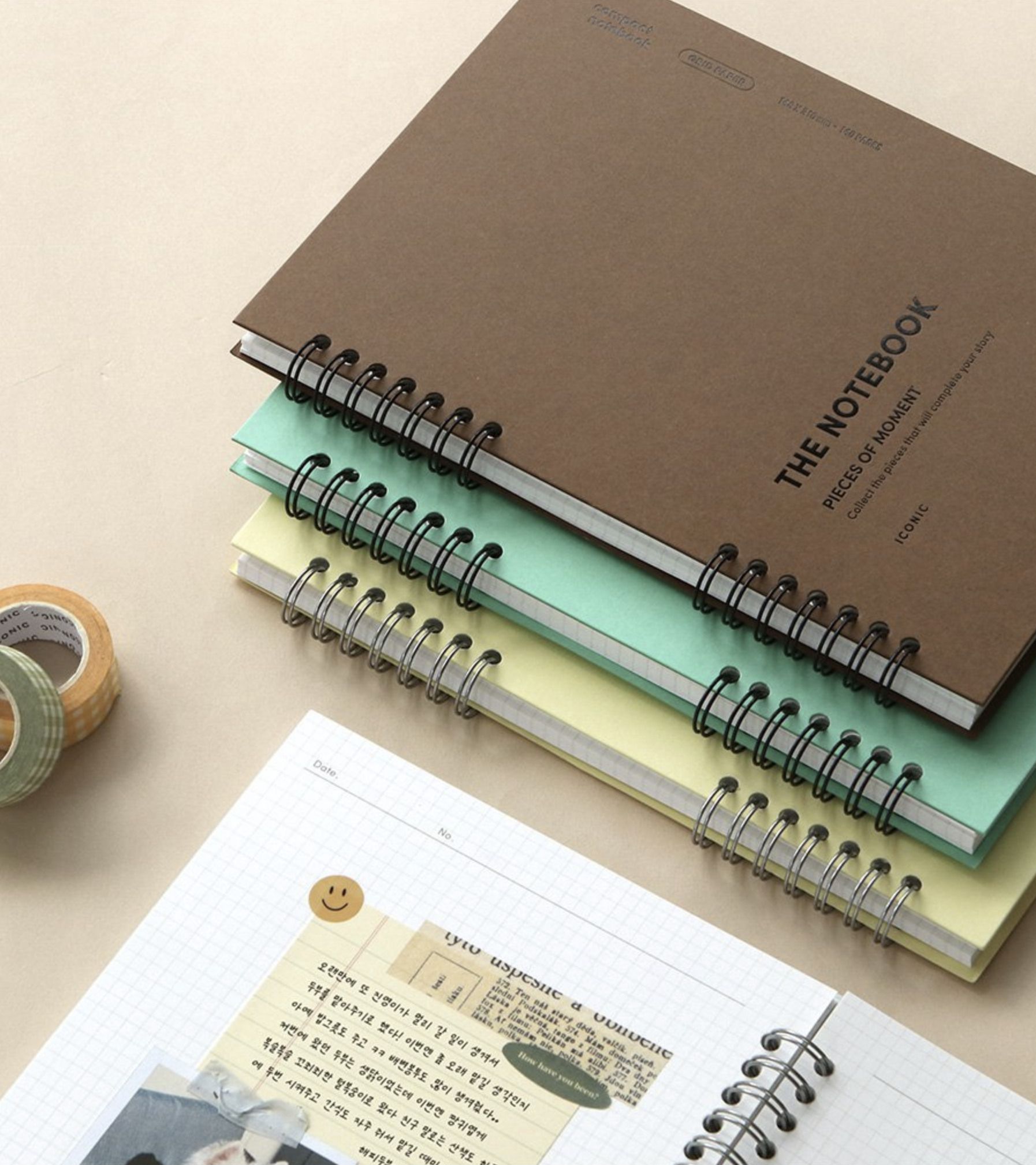 MochiThings: Compact A5 Hardcover Grid Notebook