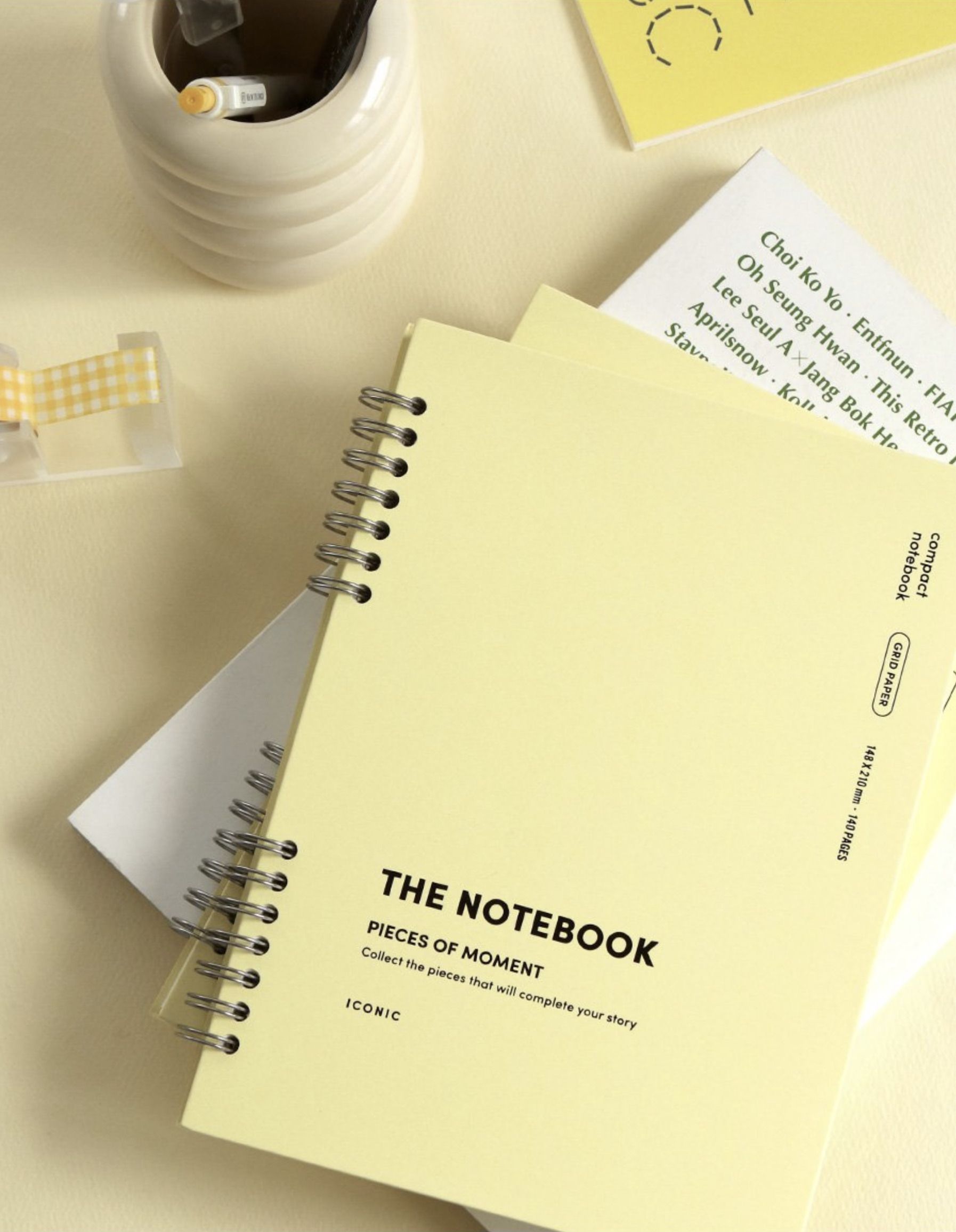 MochiThings: Compact A5 Hardcover Grid Notebook