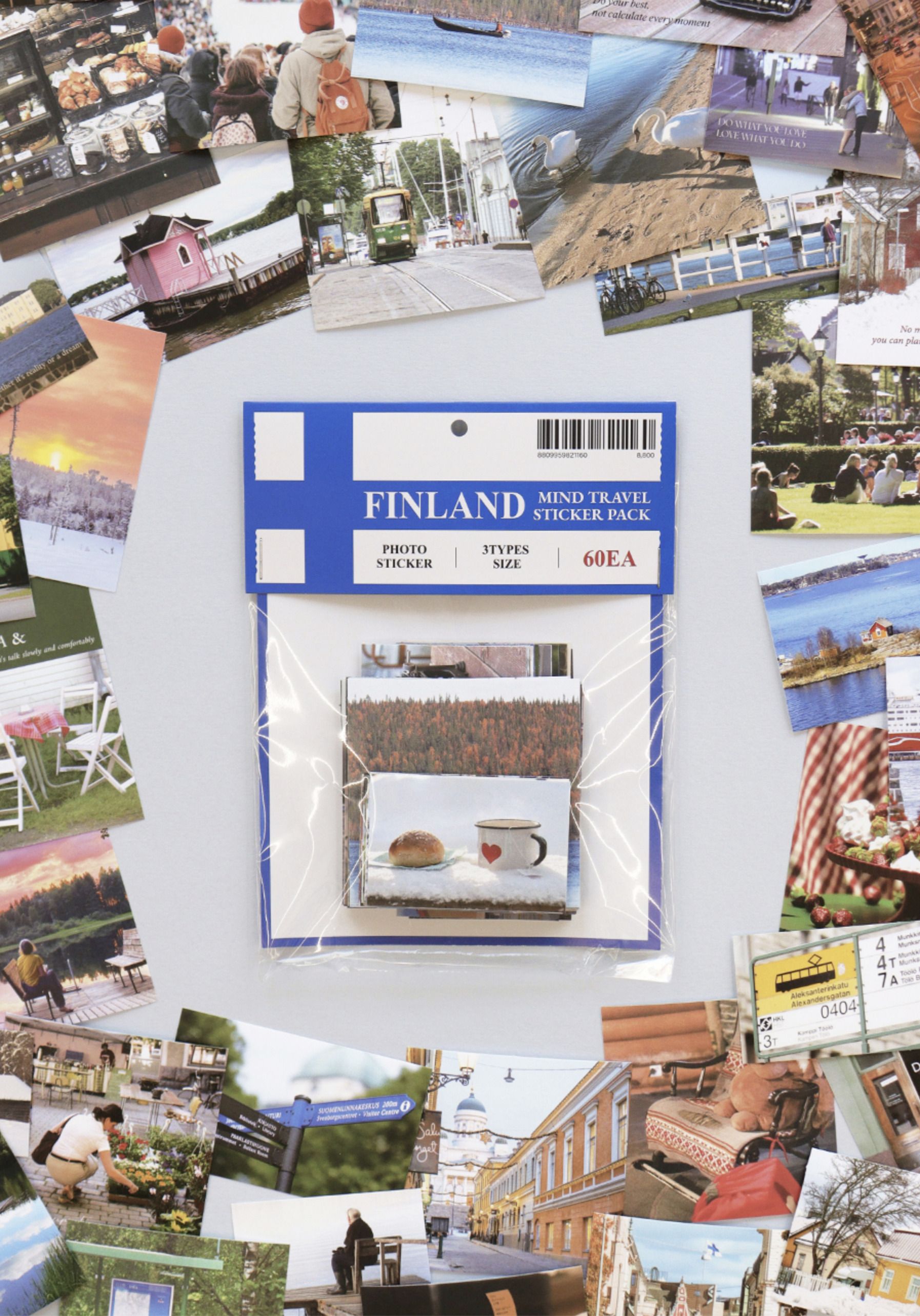 MochiThings: 60pcs Finland Photo Sticker Set