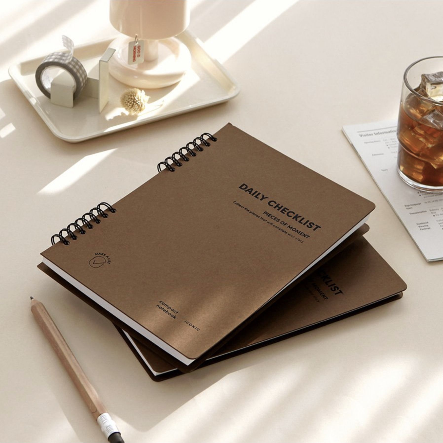 MochiThings: Compact A5 Hardcover Checklist Notebook