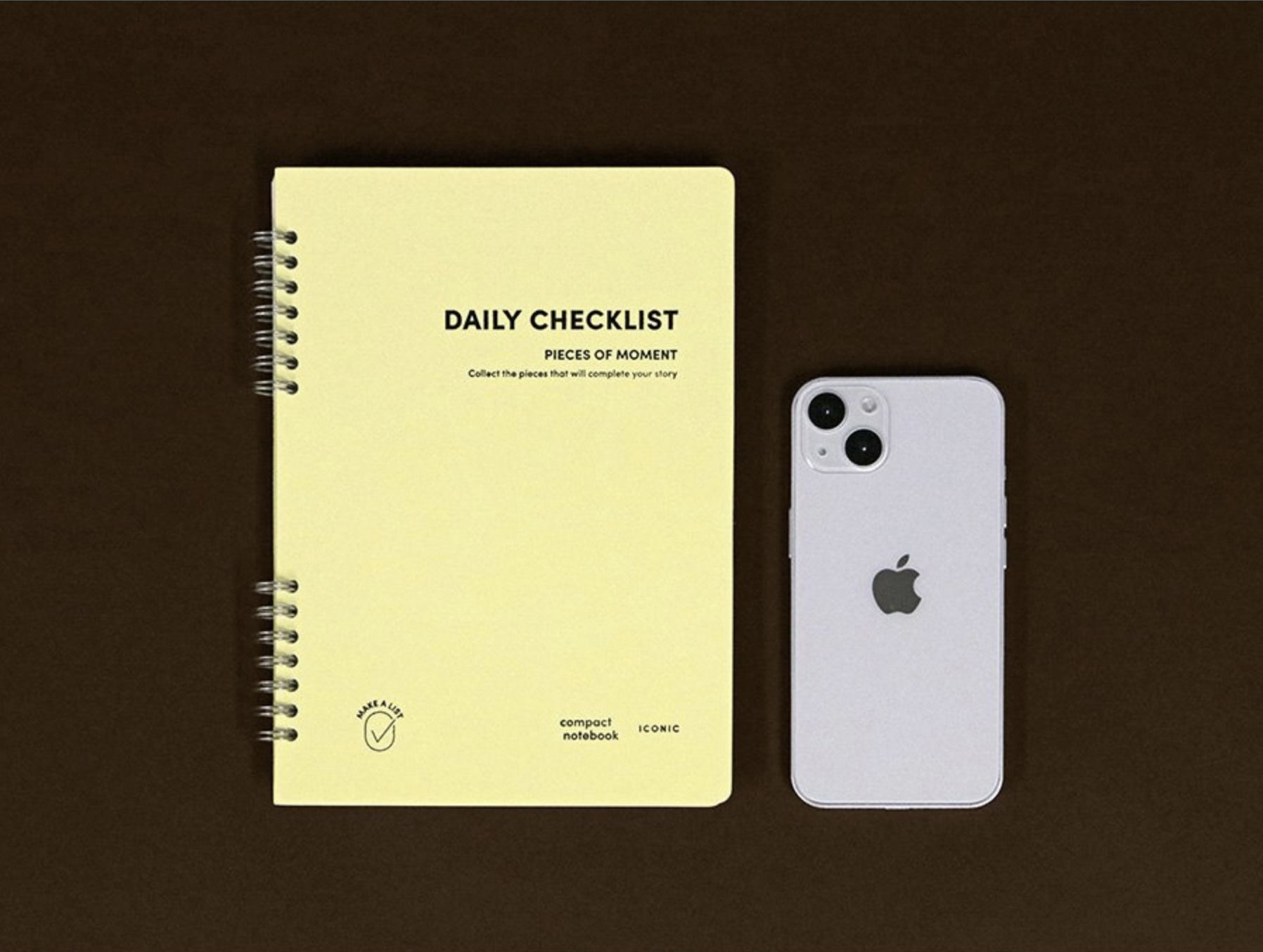 MochiThings: Compact A5 Hardcover Checklist Notebook