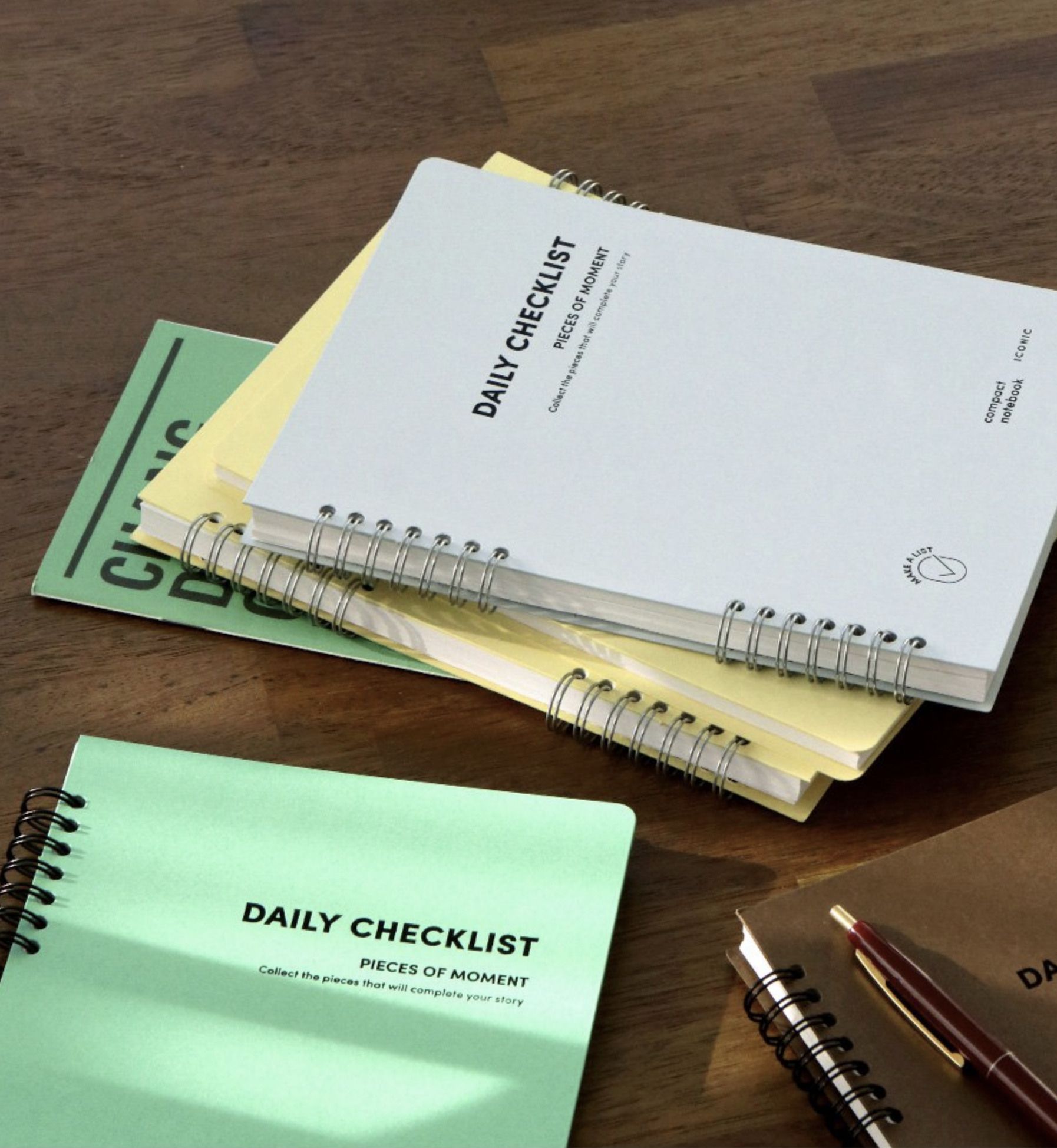 MochiThings: Compact A5 Hardcover Checklist Notebook