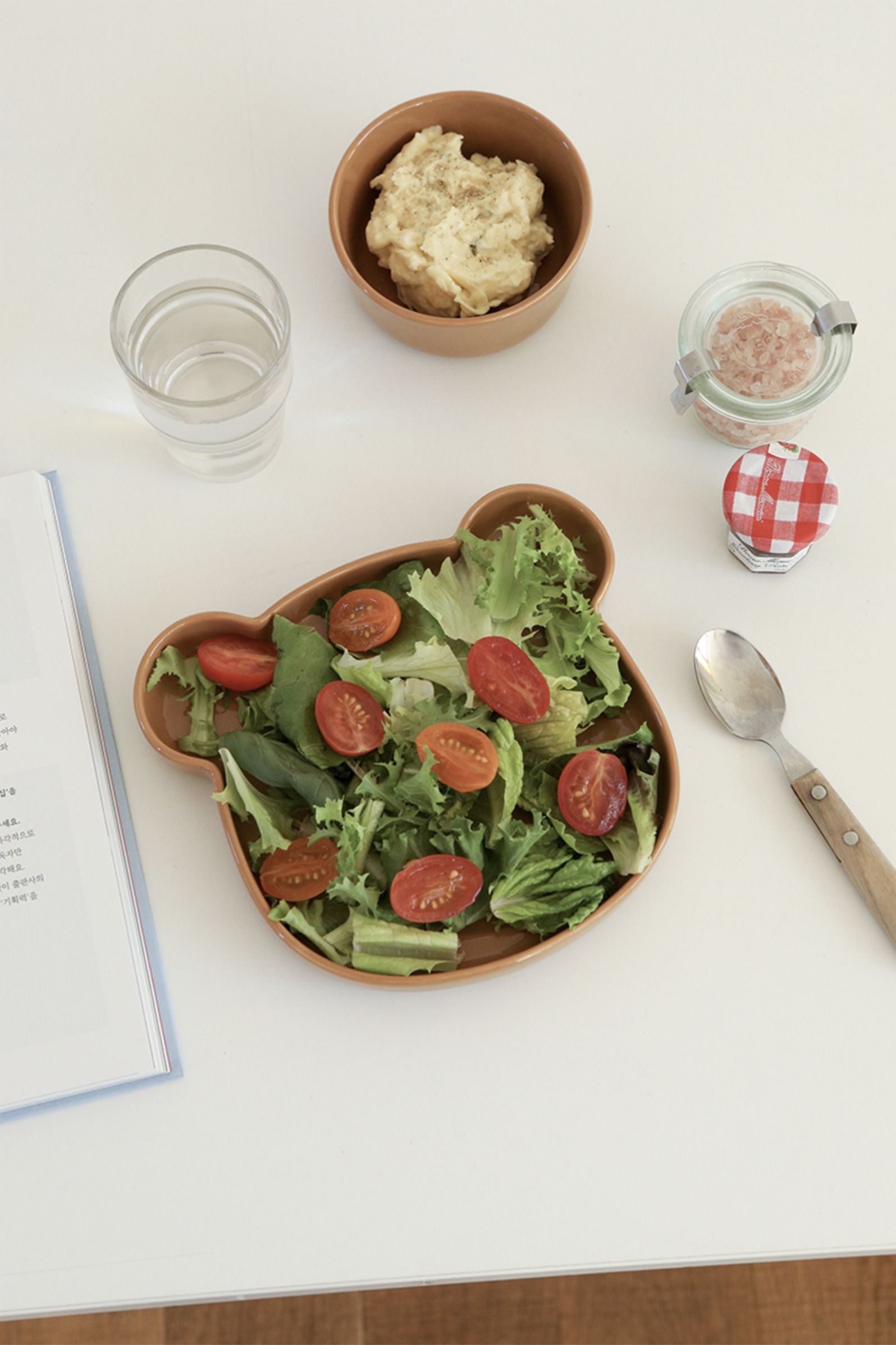 MochiThings: Brown Cozy Bear Bowl & Plate Set