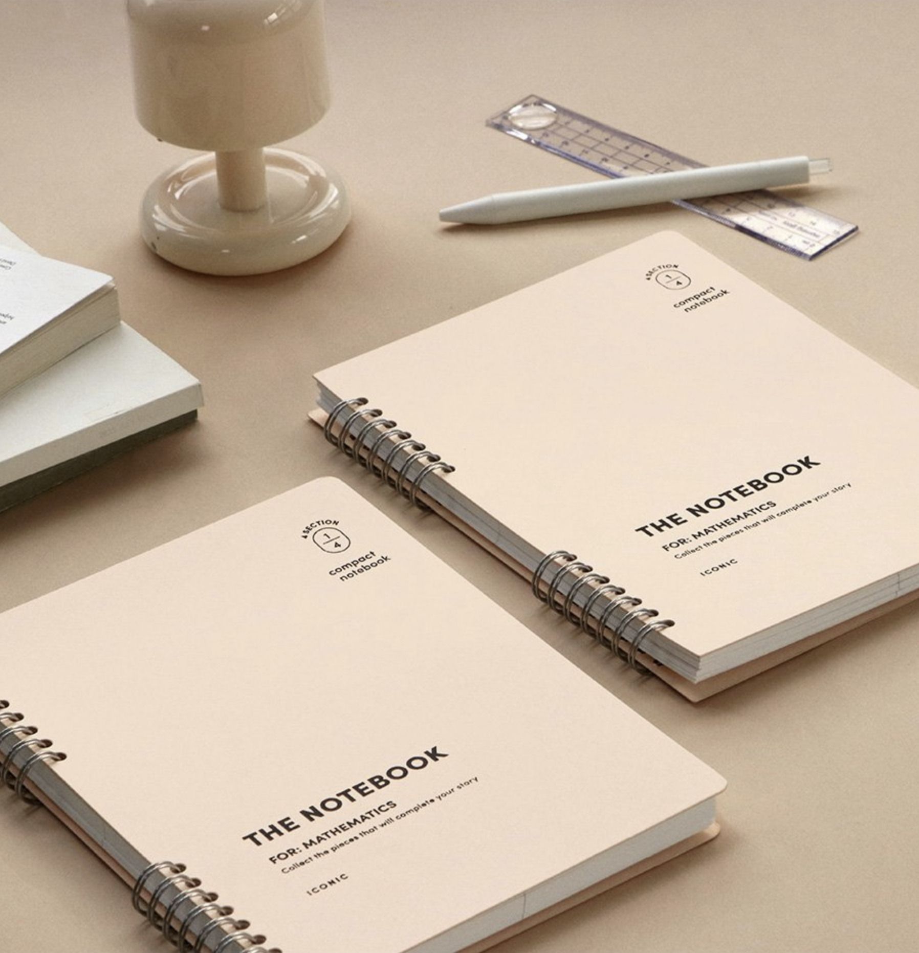 MochiThings: Compact A5 Hardcover Math Notebook