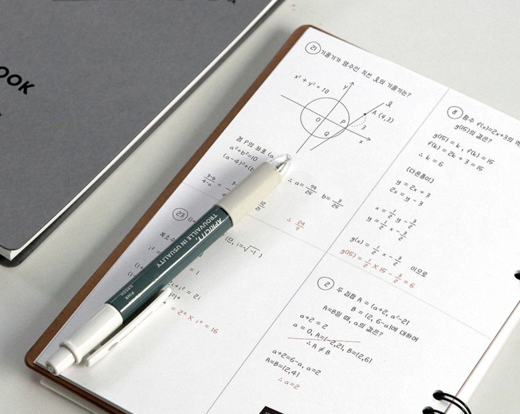 MochiThings: Compact A5 Hardcover Math Notebook