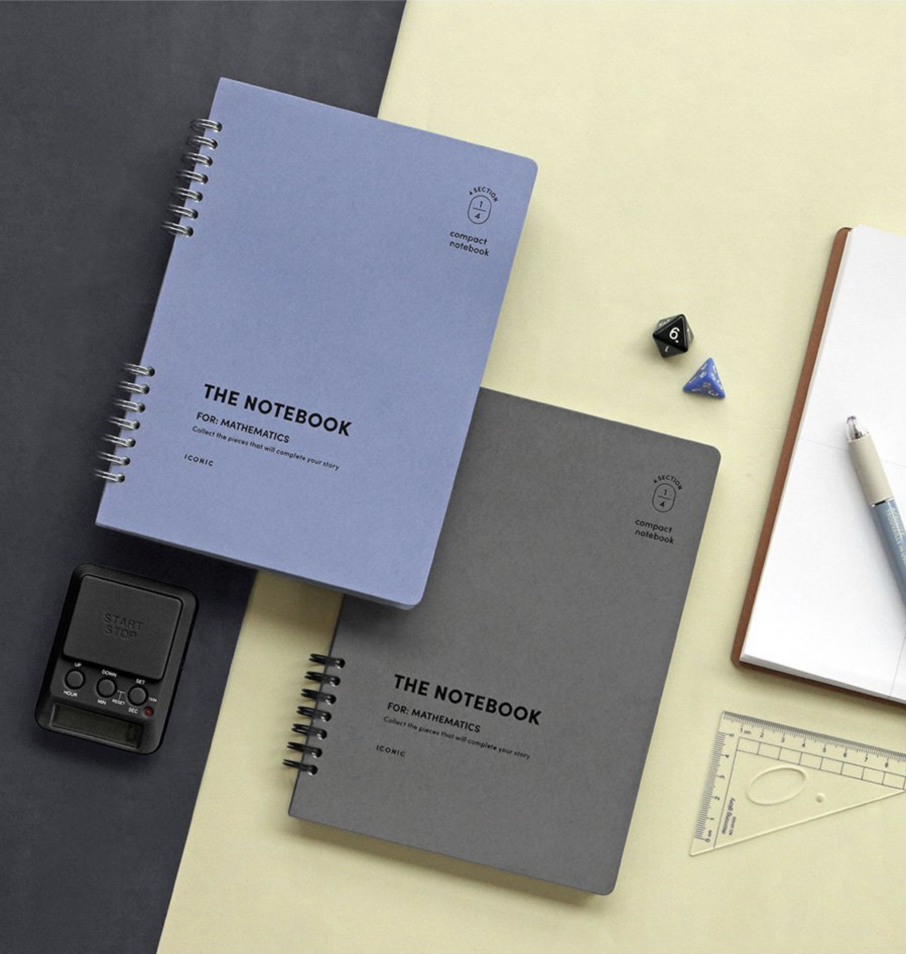 MochiThings: Compact A5 Hardcover Math Notebook