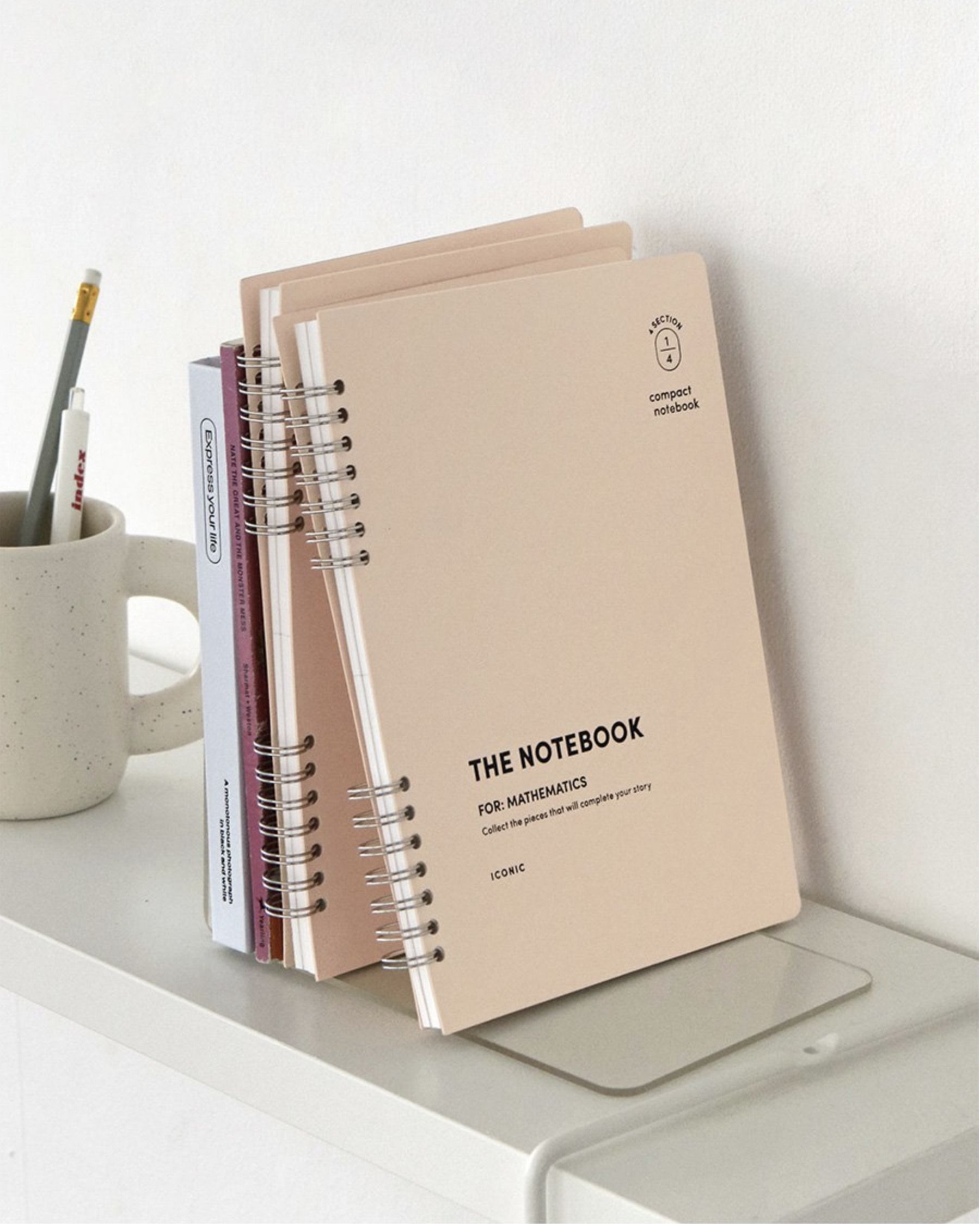 MochiThings: Compact A5 Hardcover Math Notebook