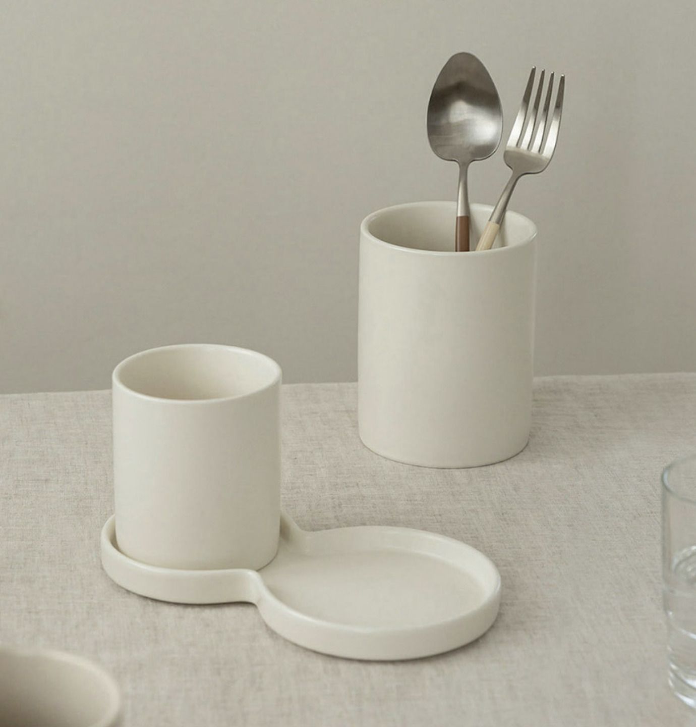 MochiThings: 3pcs Basic Ceramic Utensil Holder Set