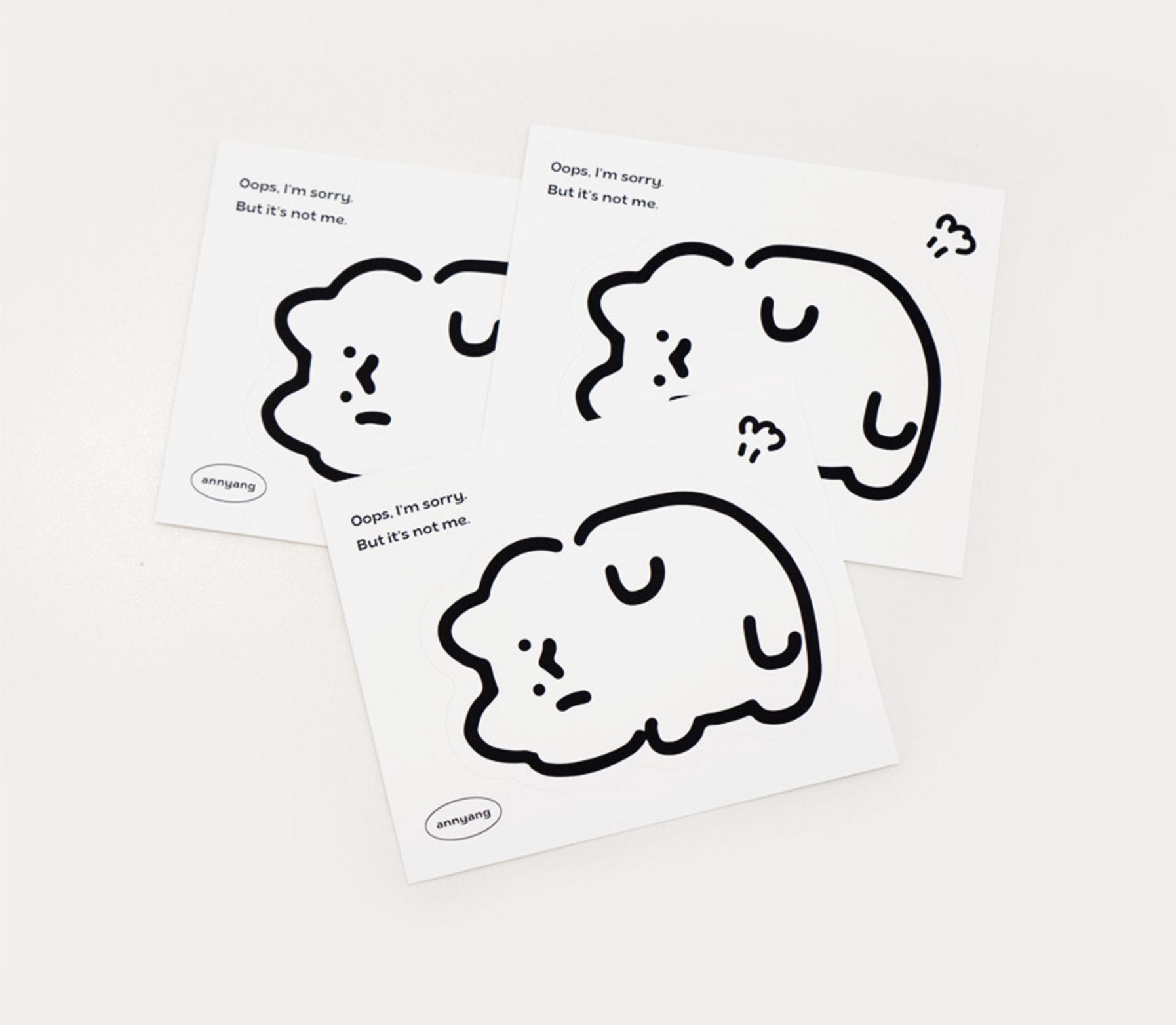 MochiThings: 6pcs Jumping Cat Removable Sticker Set