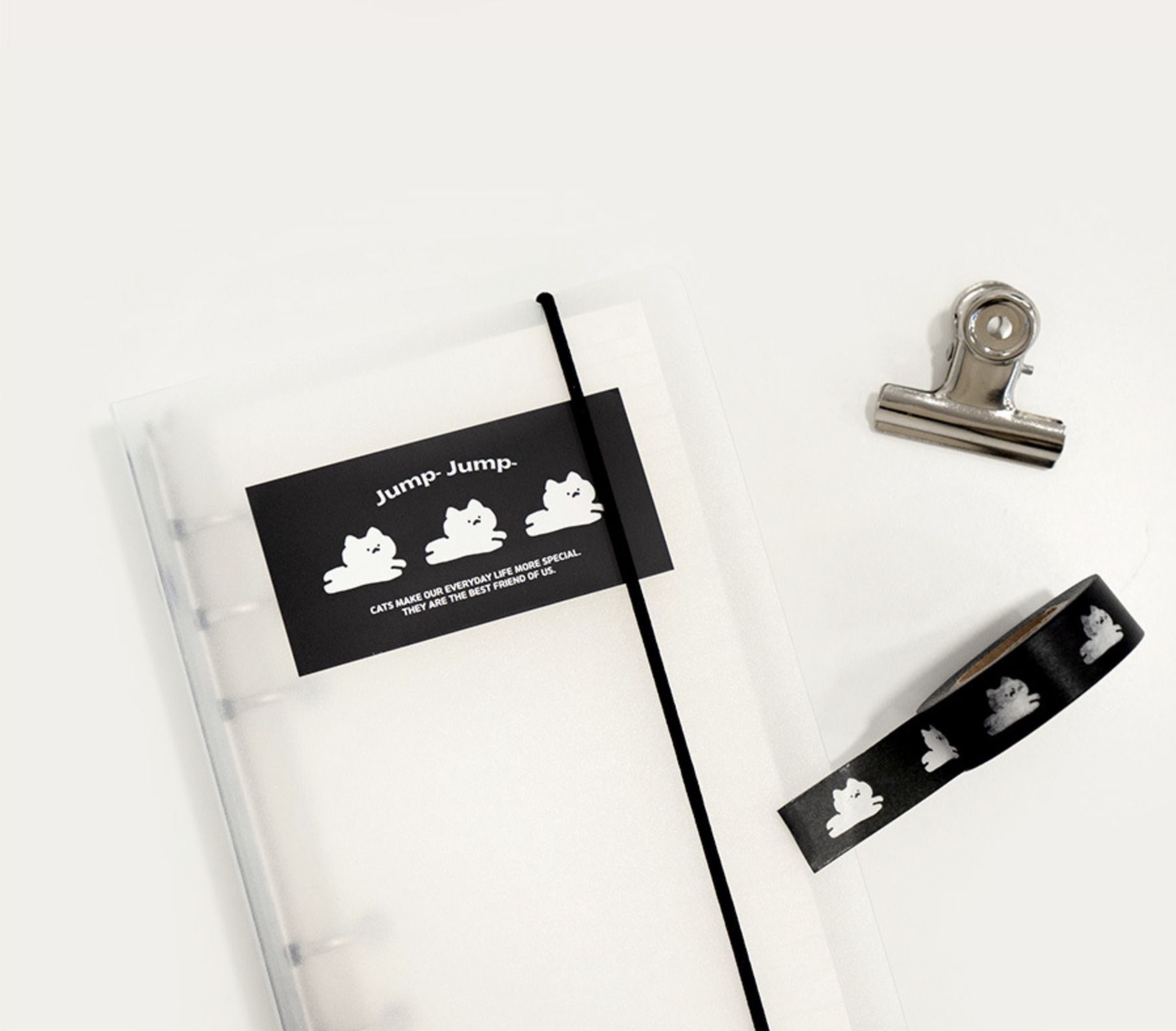 MochiThings: 6pcs Jumping Cat Removable Sticker Set