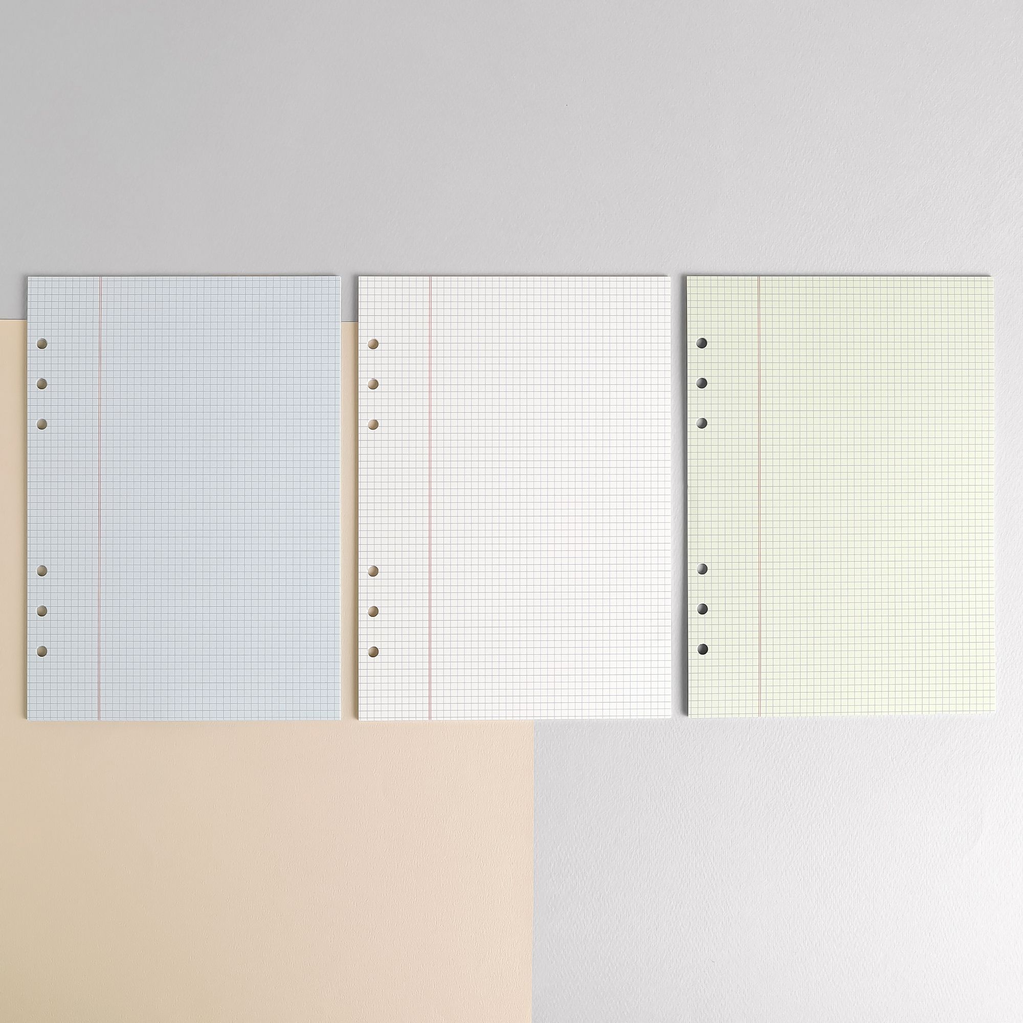 MochiThings: Grid Pattern 6 Ring A5 Note Refill