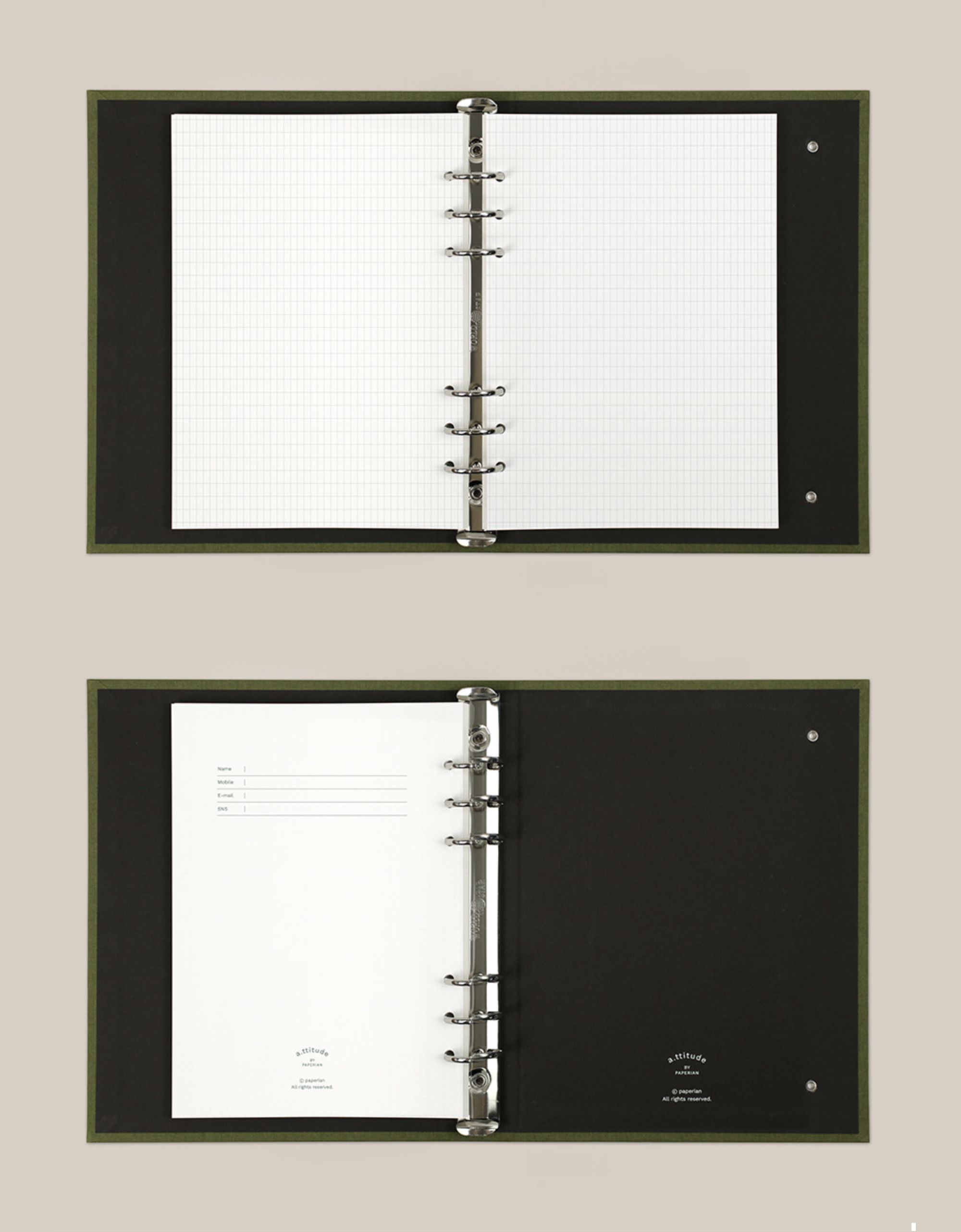 MochiThings: Attitude Hardcover 6 Ring A5 Planner