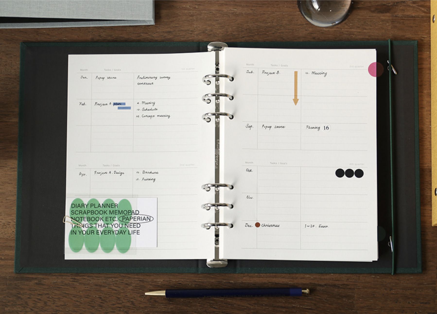 MochiThings: Attitude Hardcover 6 Ring A5 Planner