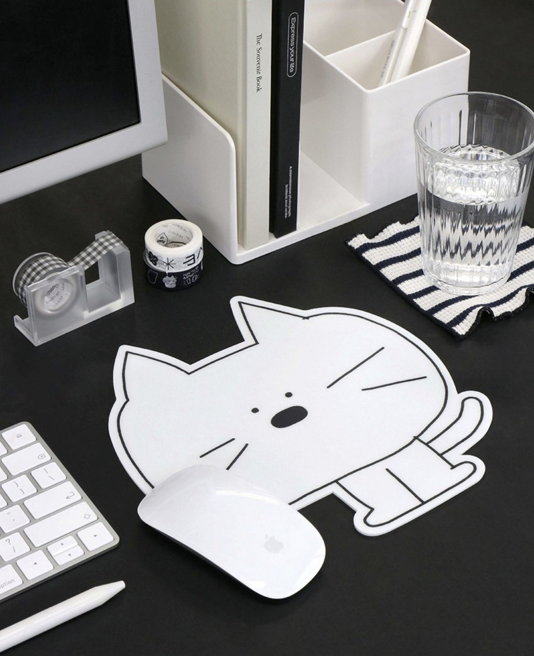 MochiThings: B&W Doodle Mouse Pad