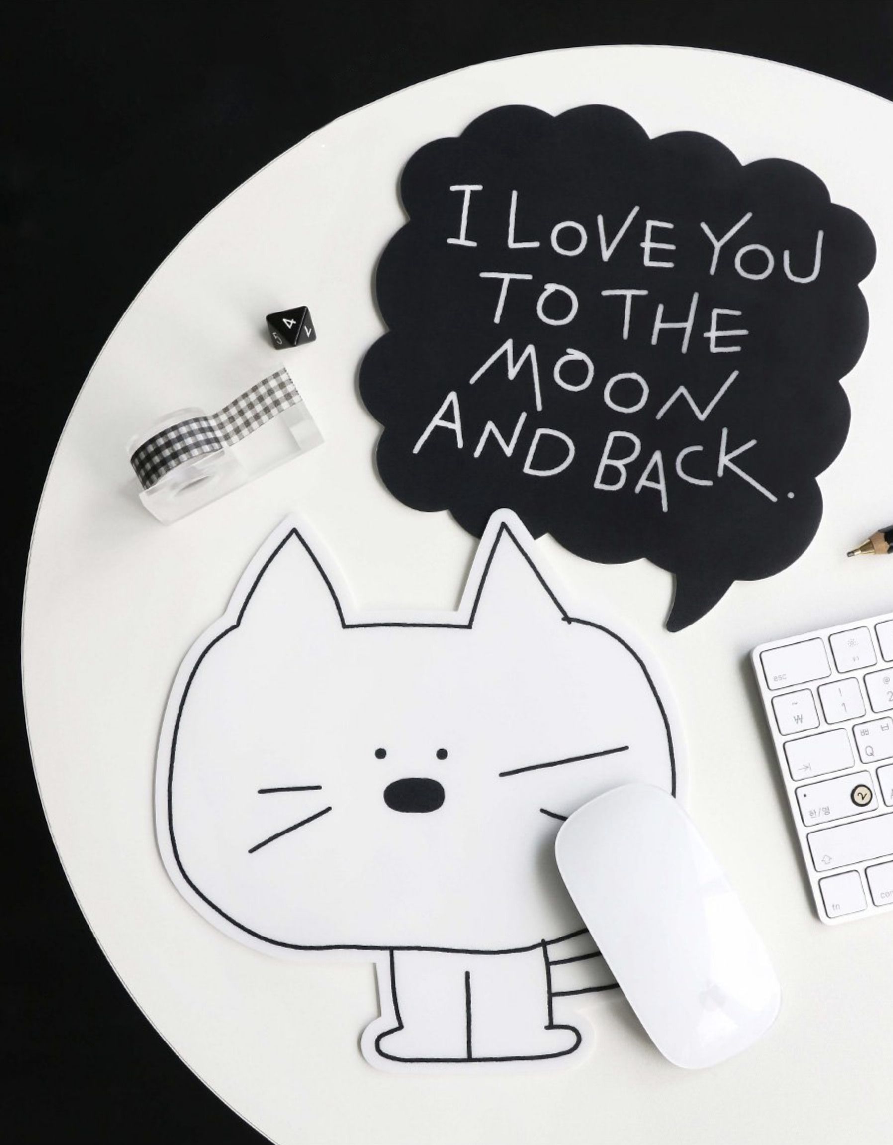 MochiThings: B&W Doodle Mouse Pad