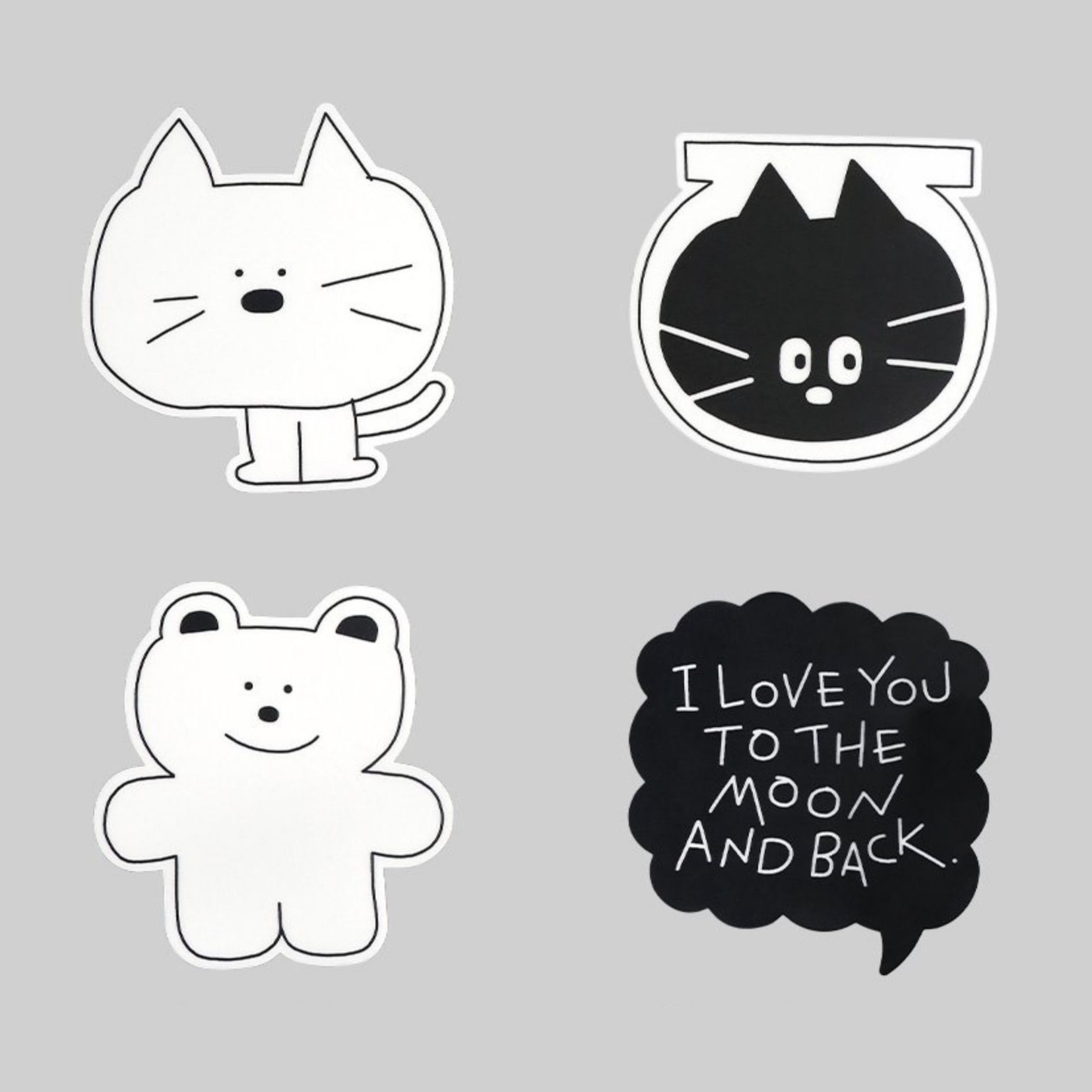 MochiThings: B&W Doodle Mouse Pad