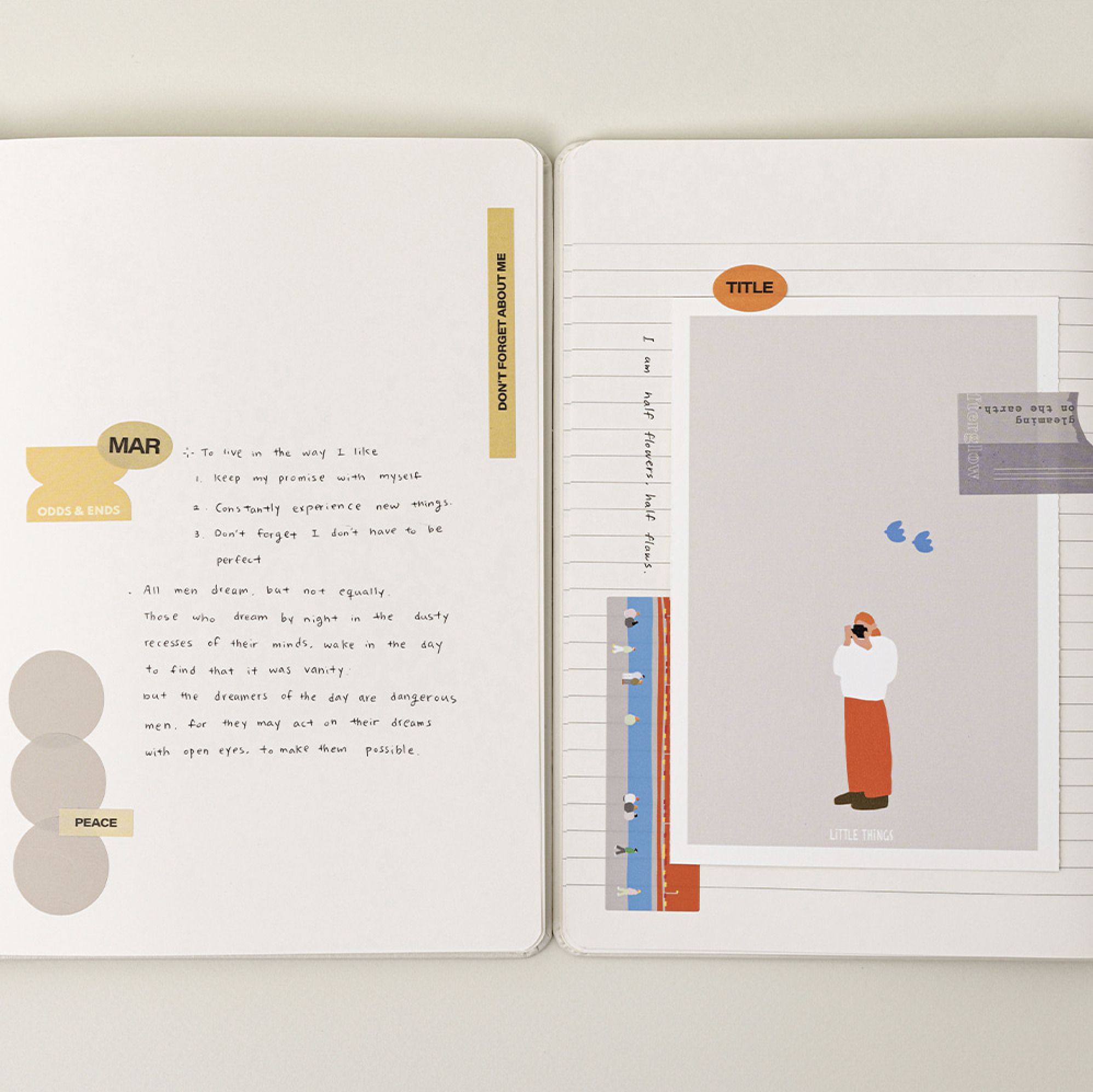 MochiThings: Large Moment Hardcover Plain Notebook