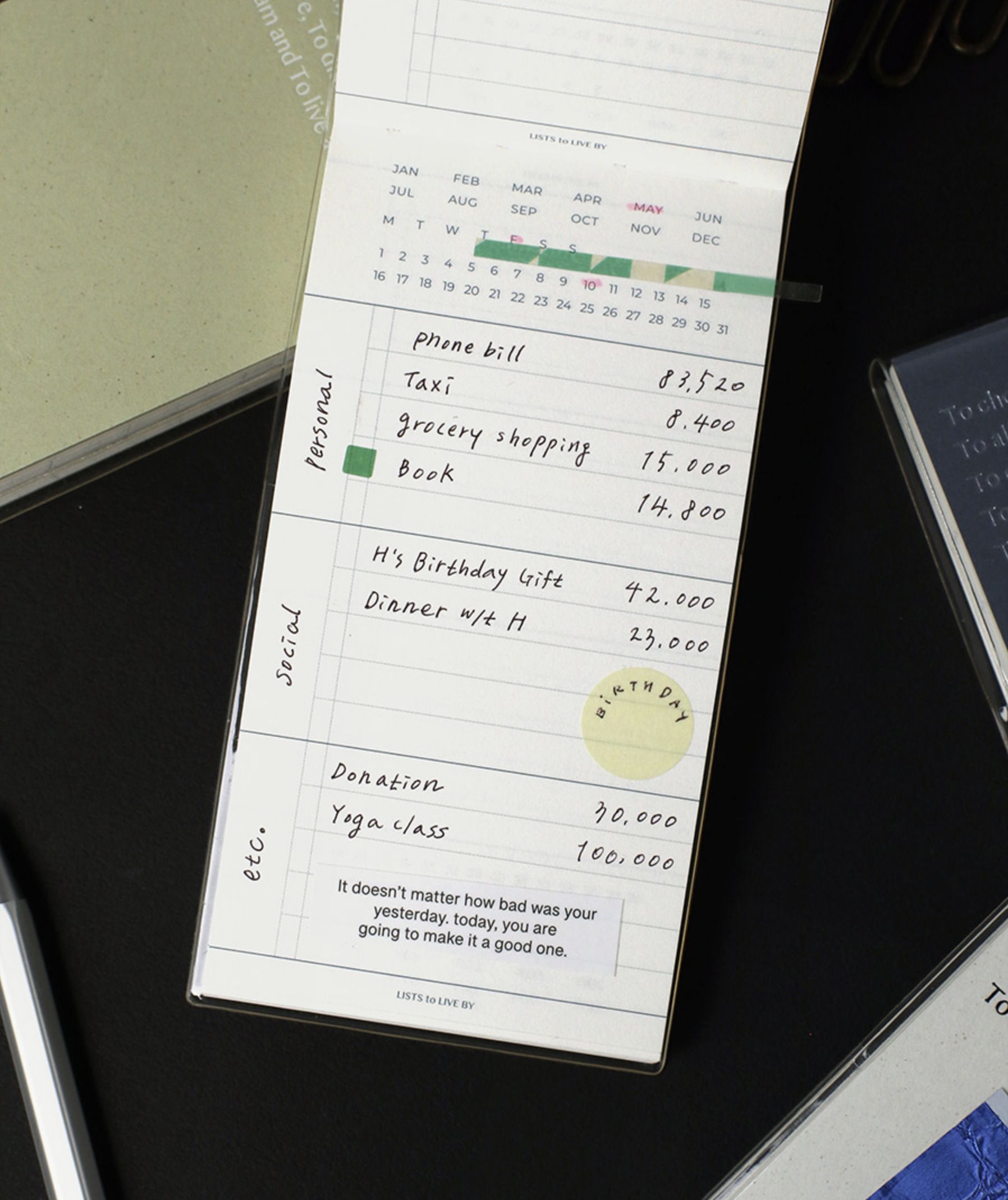 MochiThings: 3-Row Daily Handy Planner