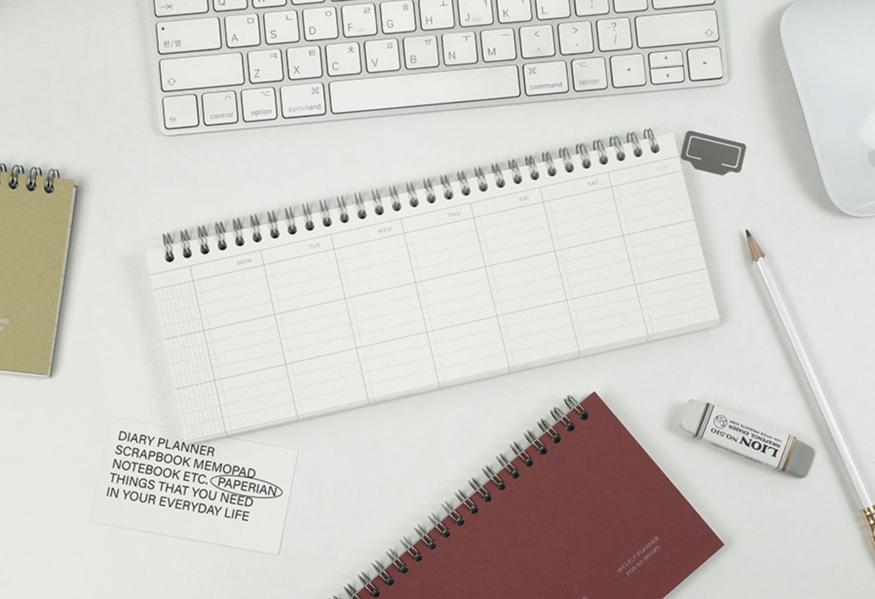 MochiThings: 3-Row Desk Weekly Scheduler