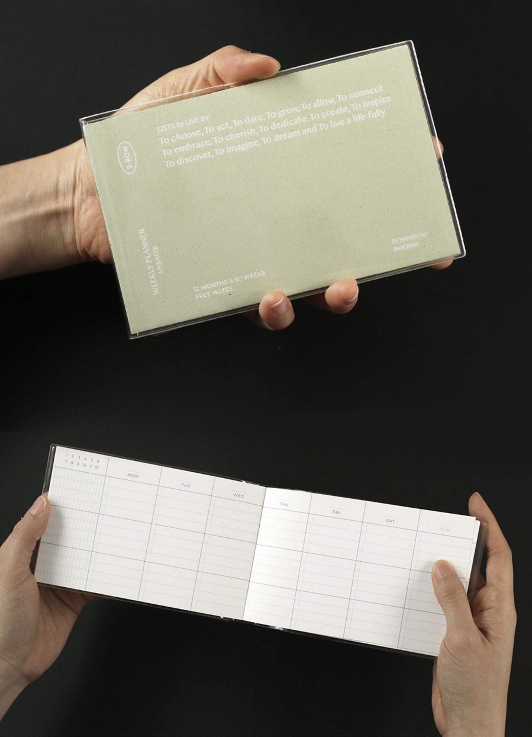 MochiThings: 3-Row Weekly Handy Planner