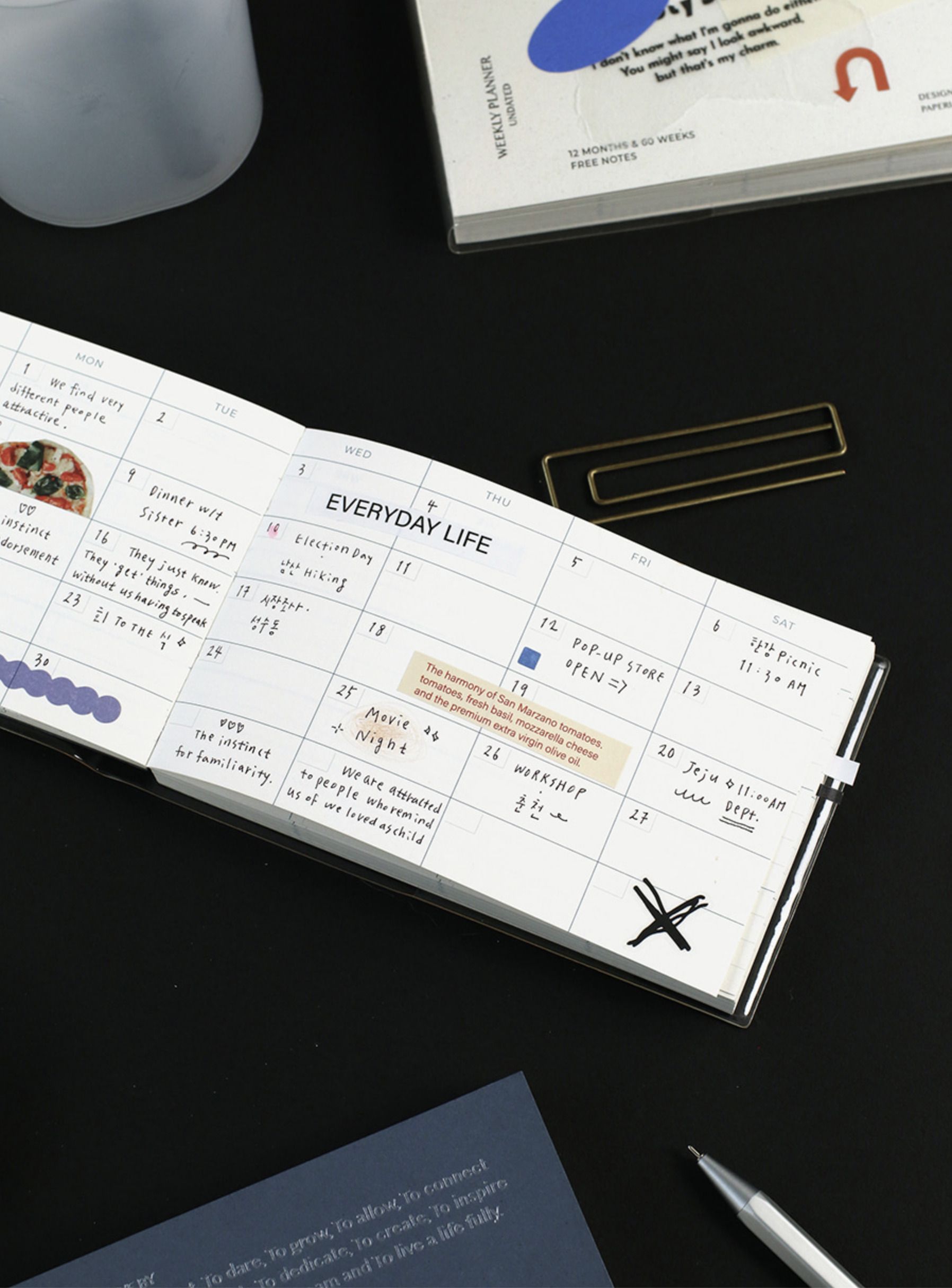 MochiThings: 3-Row Weekly Handy Planner