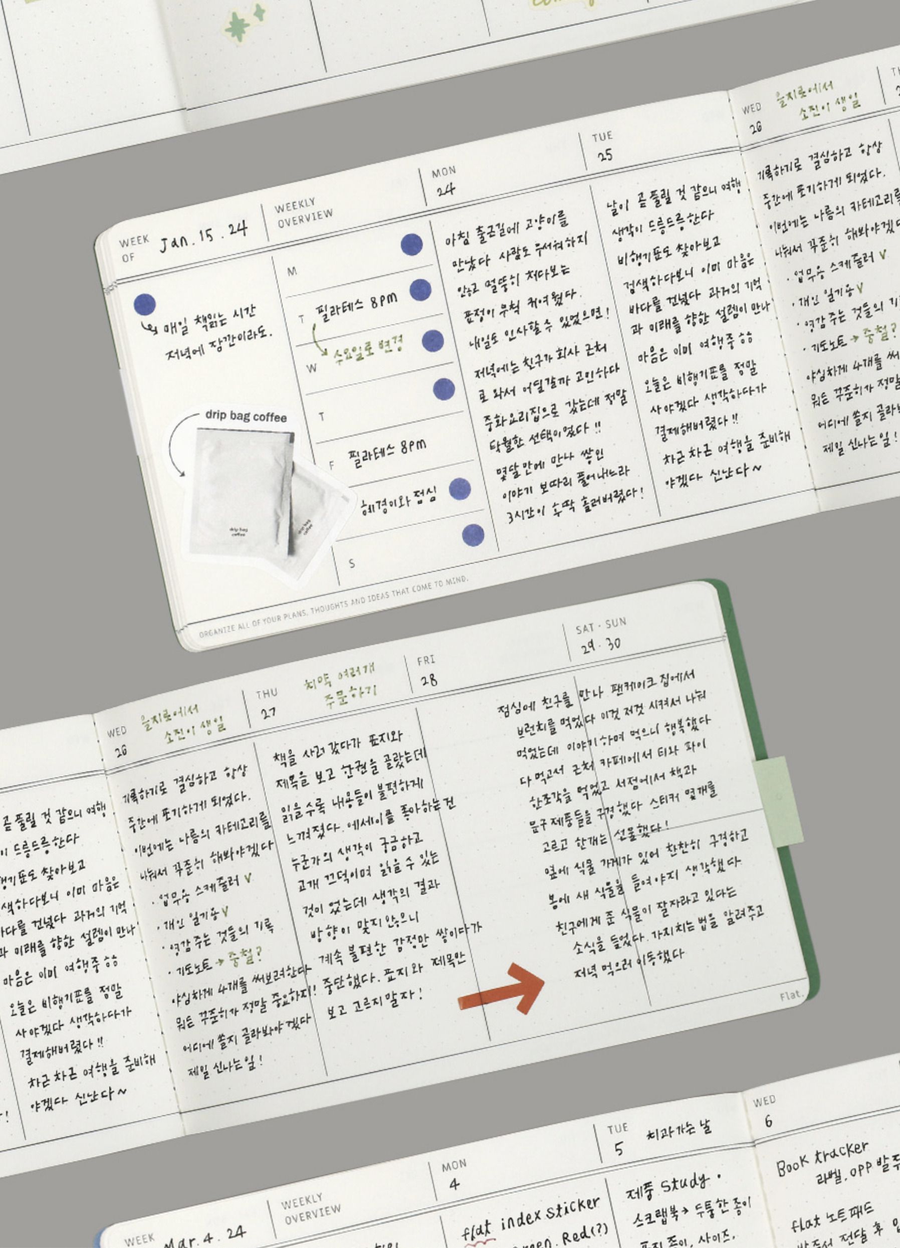 MochiThings: Flat Semi Year Weekly Pocket Scheduler