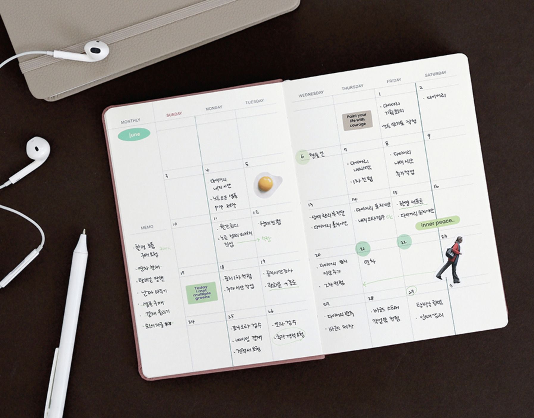 MochiThings: Prism 365 Days B6 Leather Daily Planner