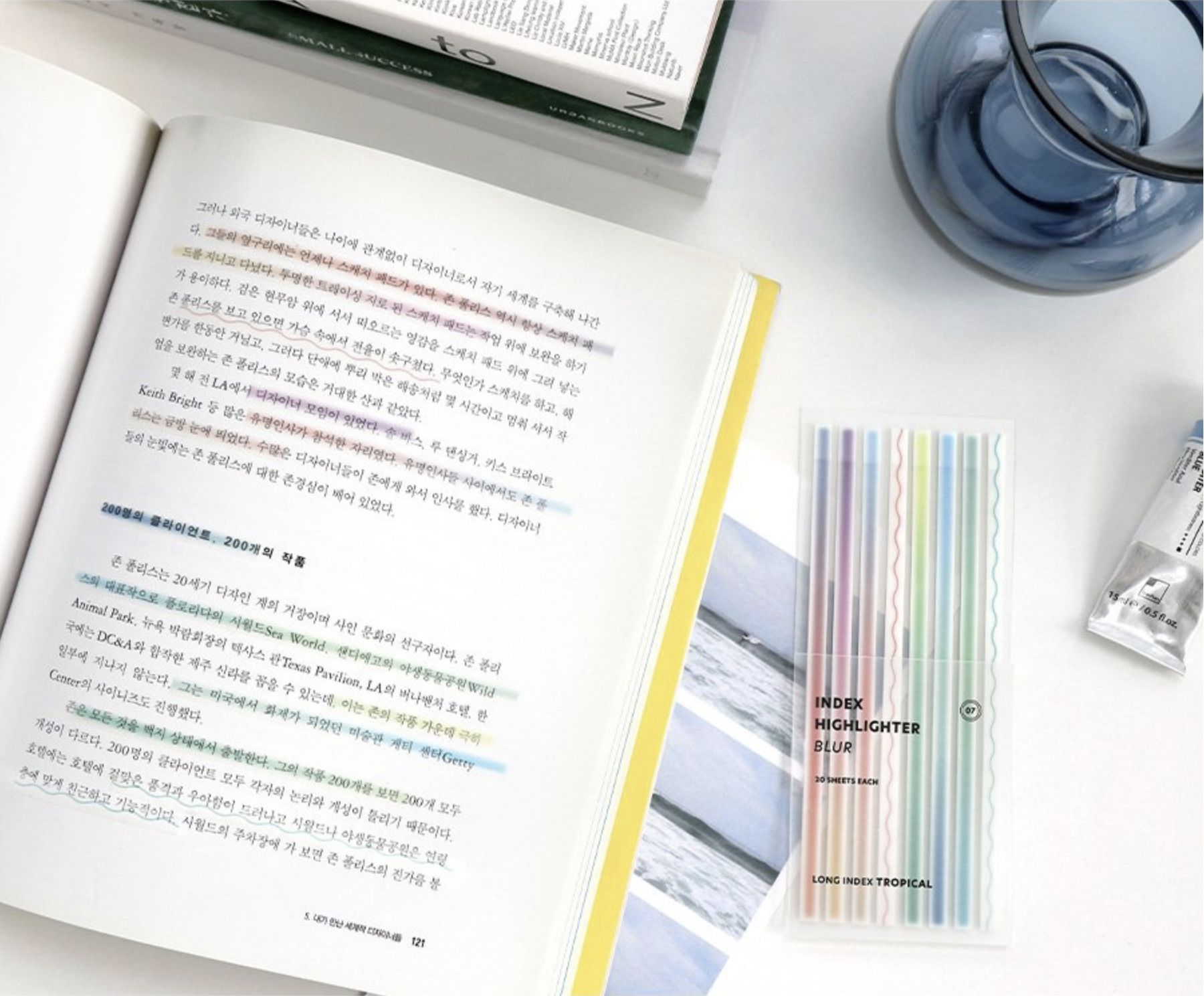 MochiThings: Long Blur Index Highlighter Sticky Note