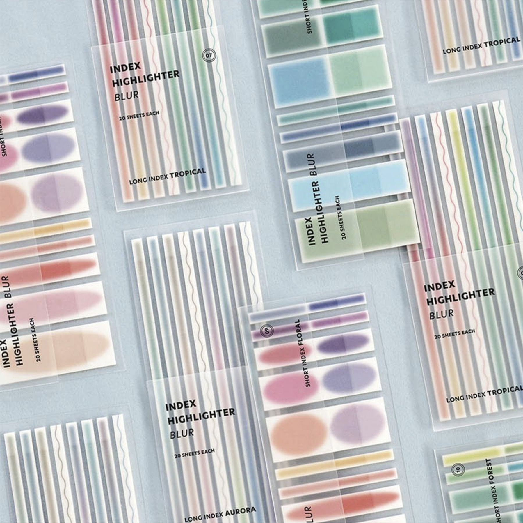 MochiThings: Long Blur Index Highlighter Sticky Note