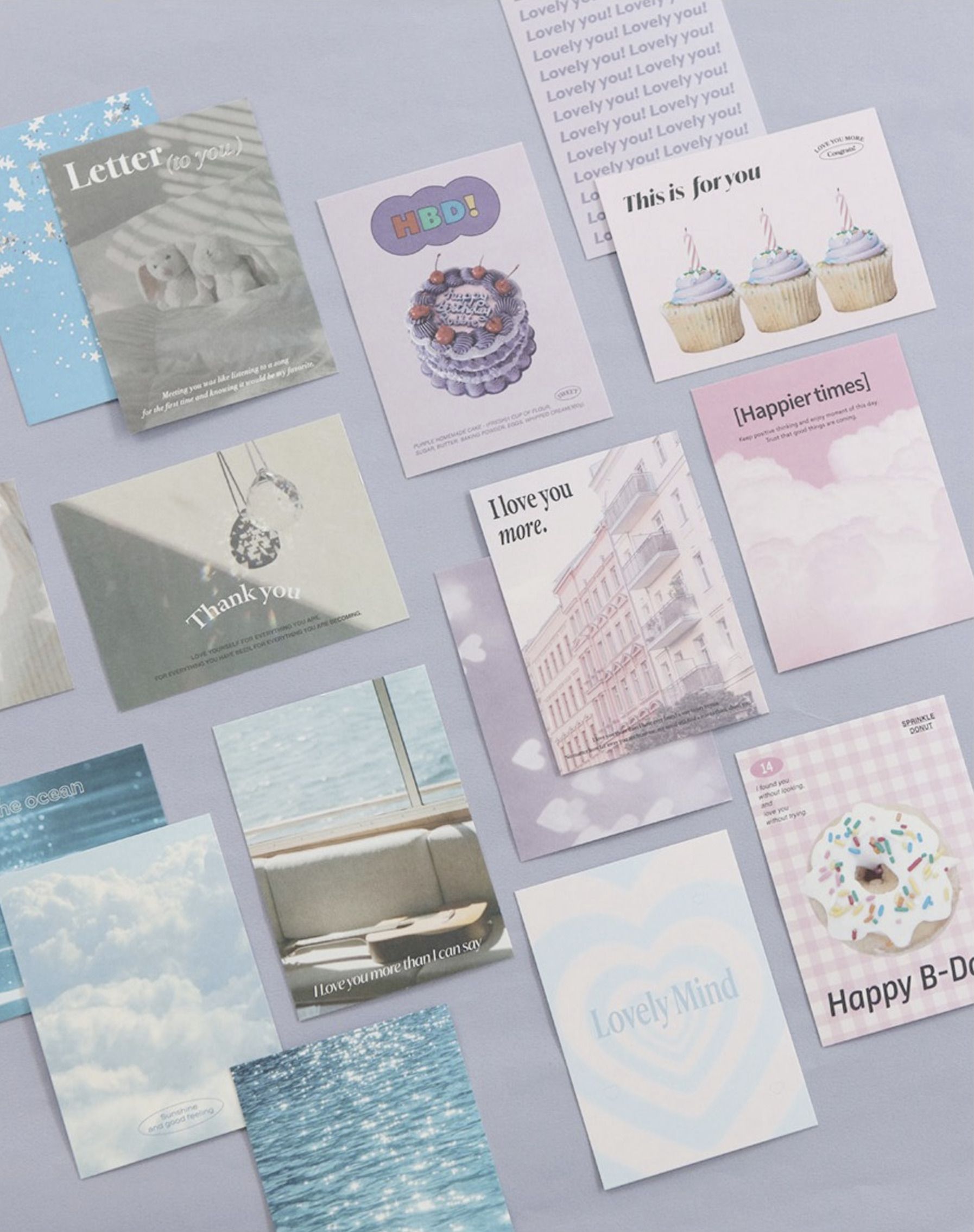 MochiThings: 24pcs Mini Moodscape Postcard Set