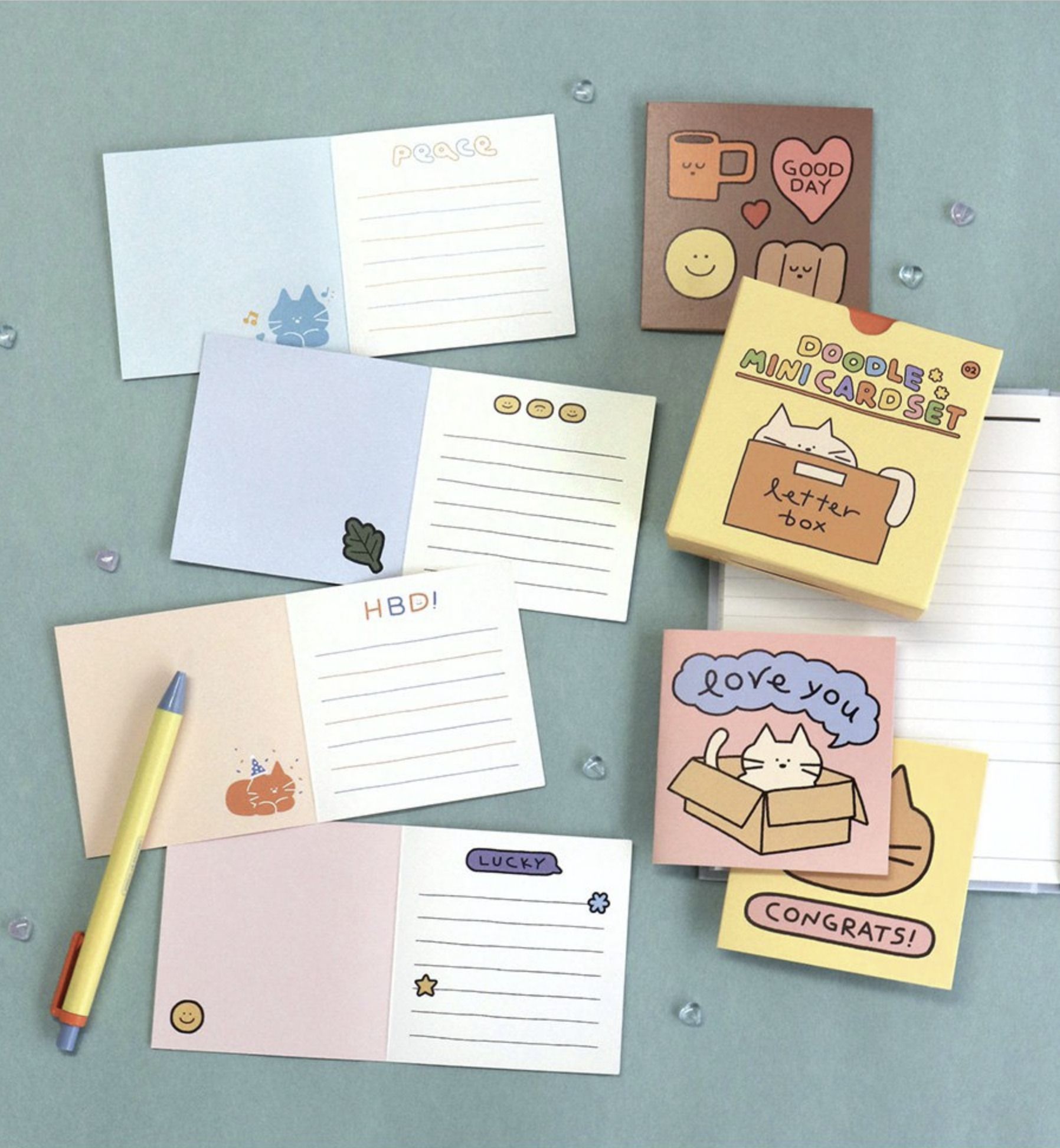 MochiThings: 24pcs Mini Doodle Card Set