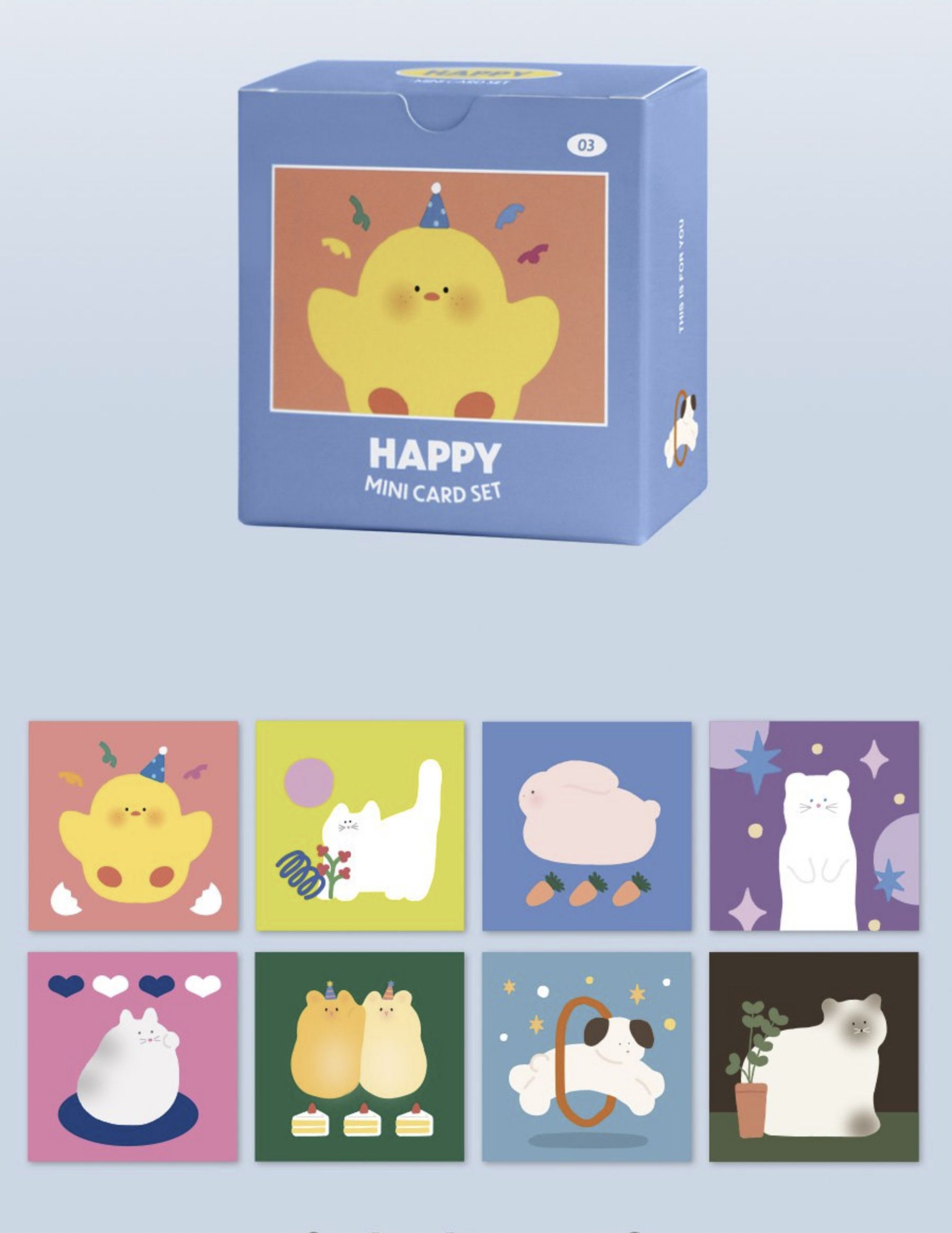 MochiThings: 24pcs Mini Happy Card Set