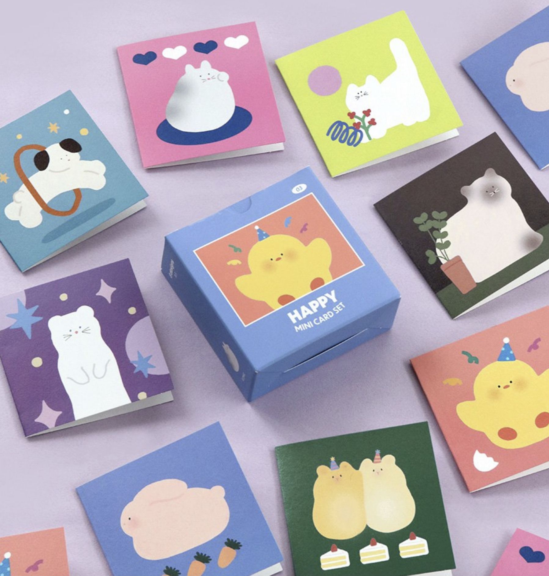 MochiThings: 24pcs Mini Happy Card Set