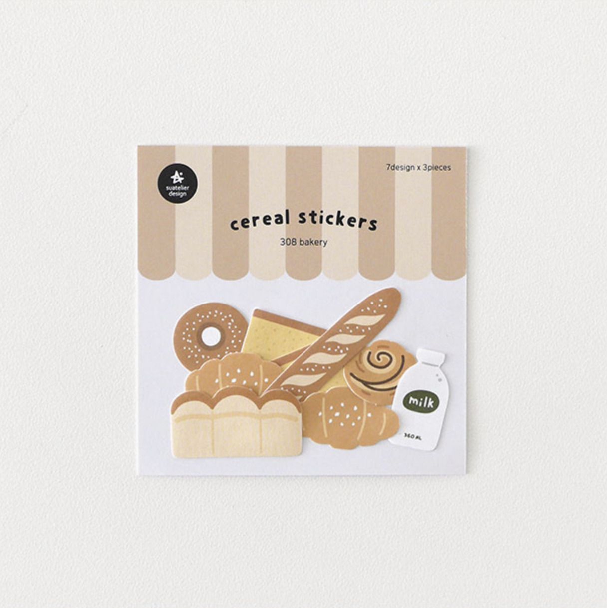 MochiThings: 21pcs Bakery Cereal Sticker Set