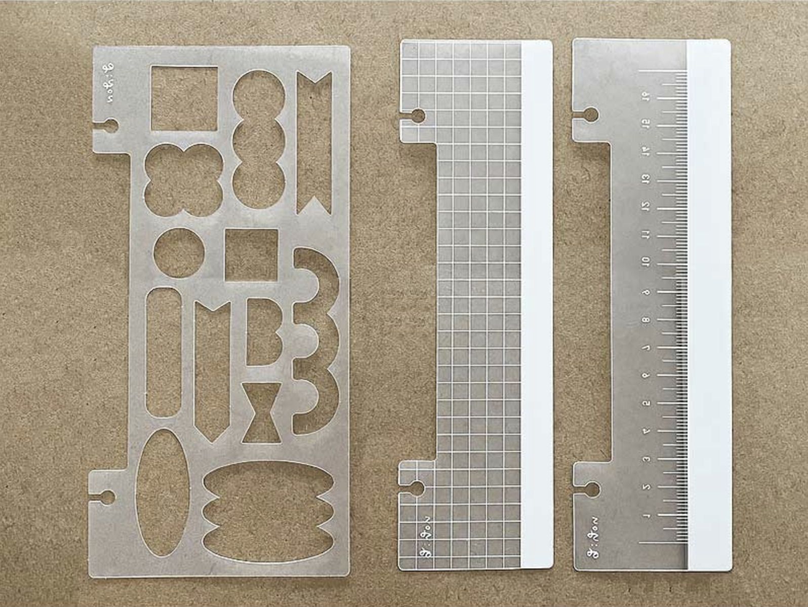 MochiThings: 3pcs 6 Ring A5 Ruler Set