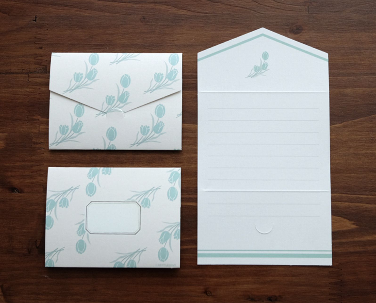 MochiThings: 2pcs Mini Pattern Envelope Card Set