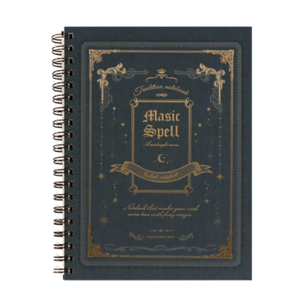 MochiThings: Large Magic Spell Spiral Lined Notebook