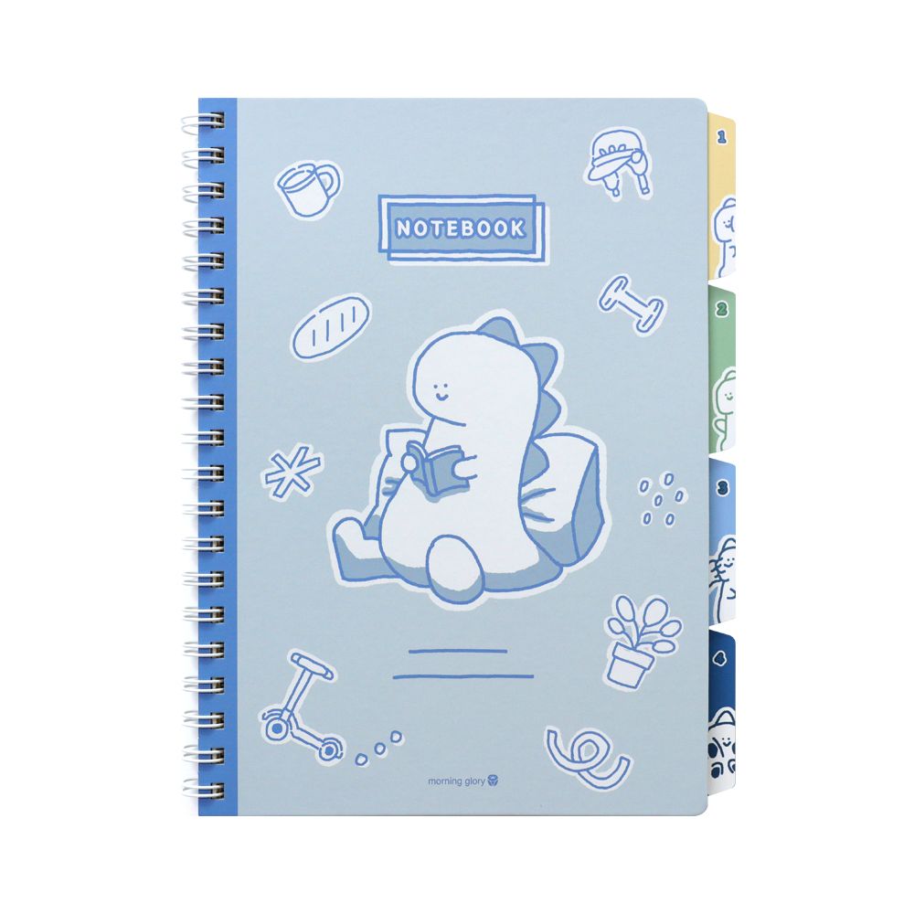 MochiThings: Dino Index Spiral Lined Notebook