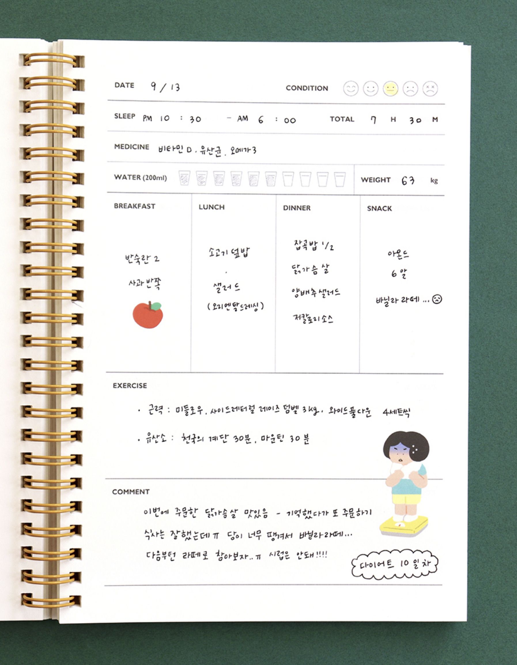 MochiThings: Hello My Health A5 Journal