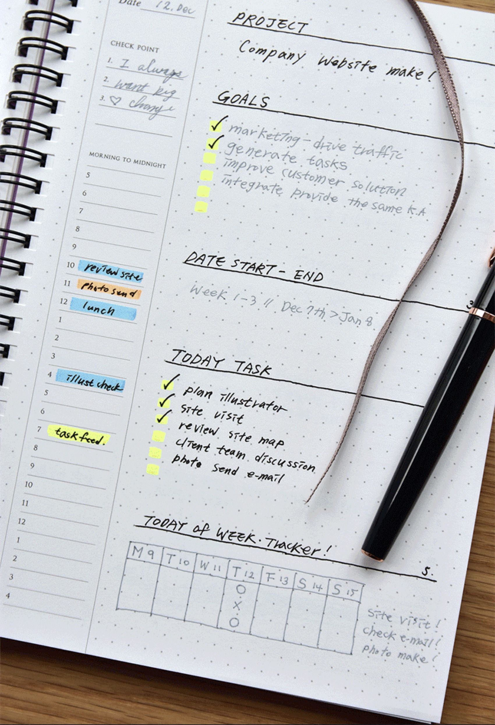 MochiThings: Freestyle A5 Task Journal