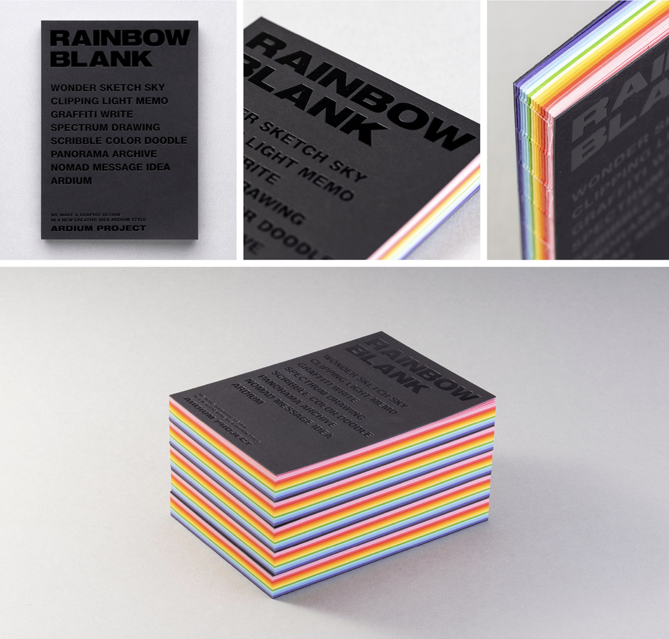 MochiThings: Rainbow Blank Colorful Notebook