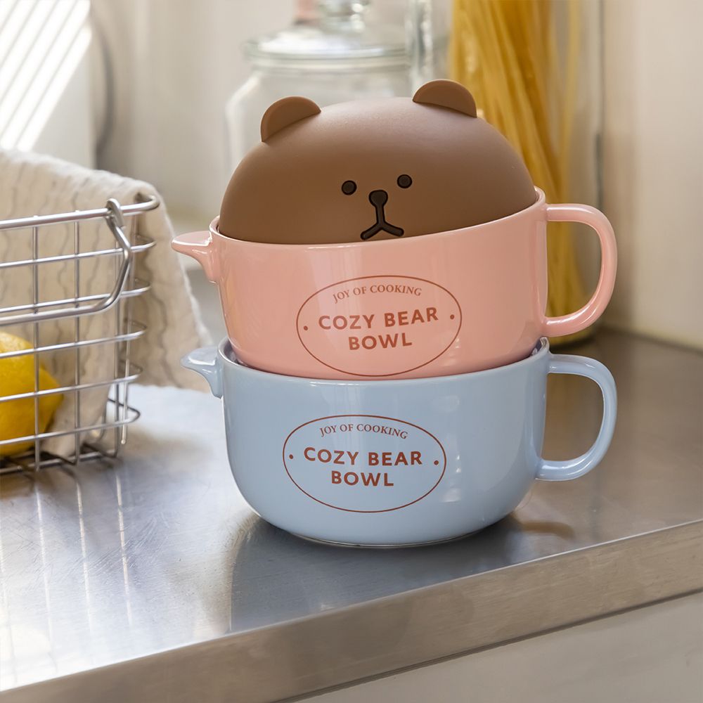 MochiThings: Pink Cozy Bear Ceramic Bowl