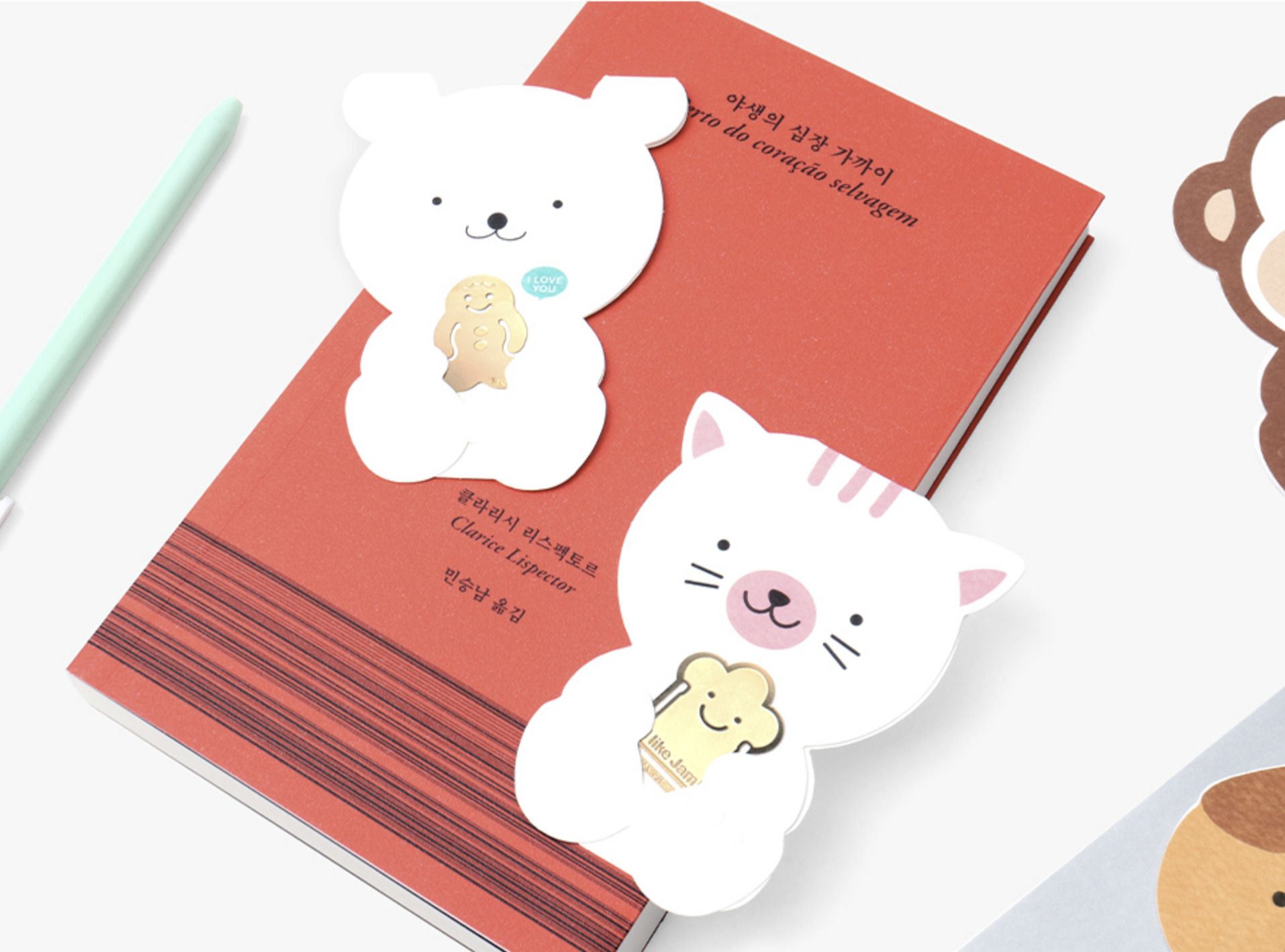 MochiThings: Mini Animal Message Bookmark