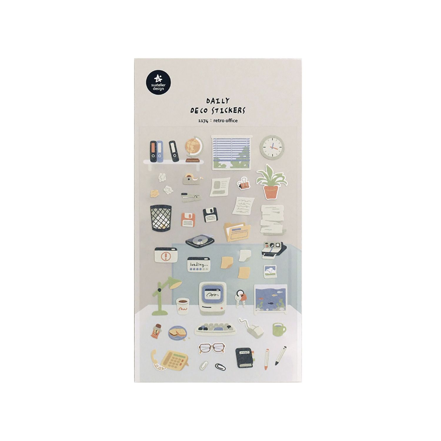 MochiThings: Retro Office Deco Sticker