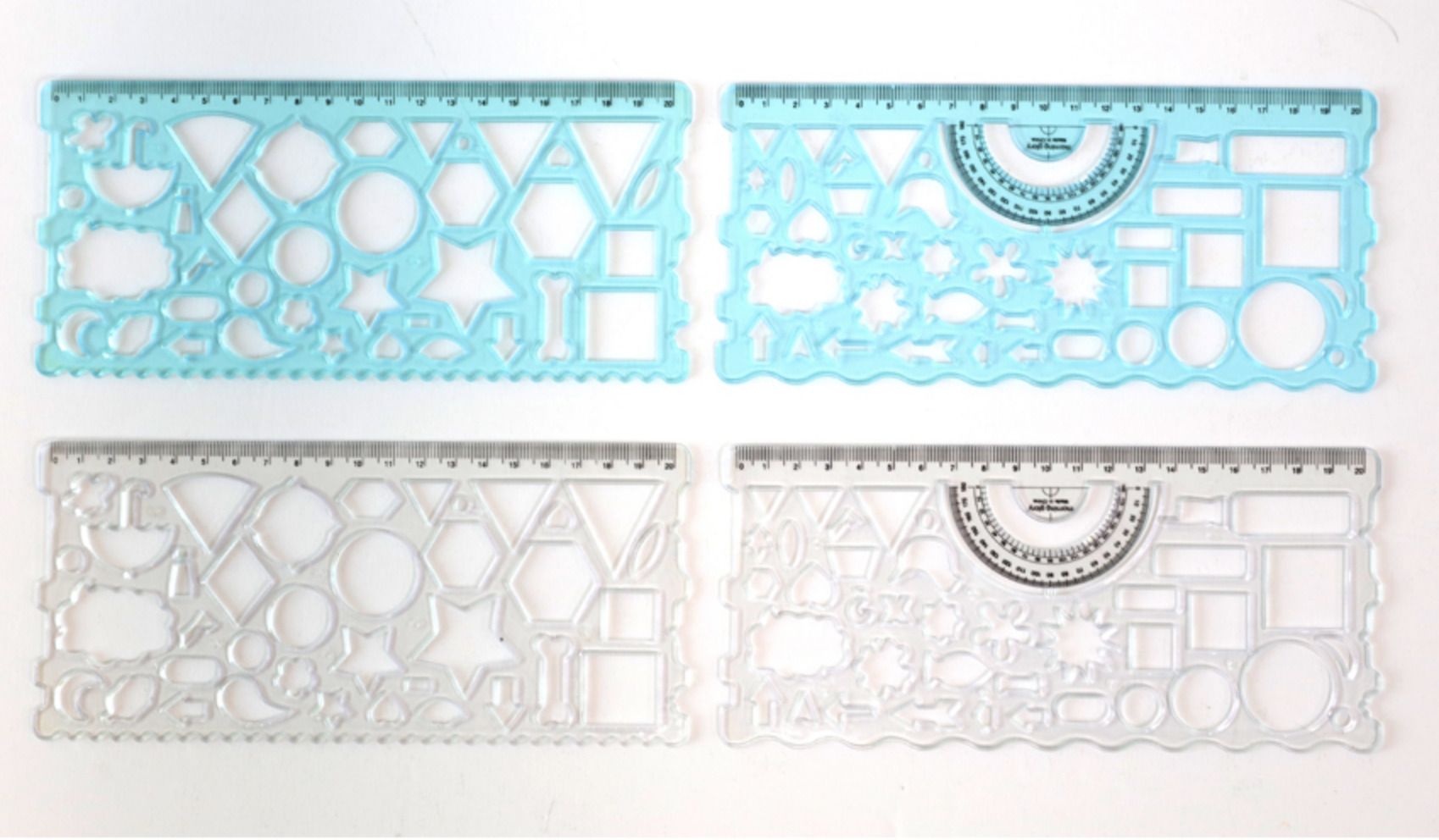 MochiThings: 2pcs Soft Drawing Template Ruler Set